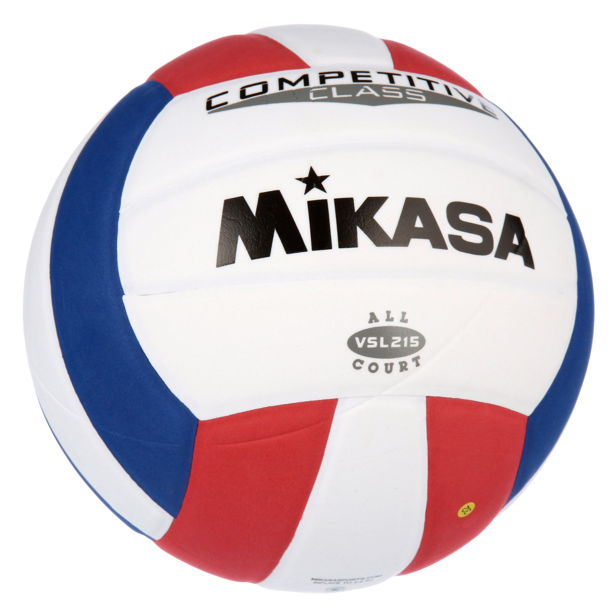 Mikasa Official Size Indoor Sport Volleyball, Colorful Red/White/Blue ...