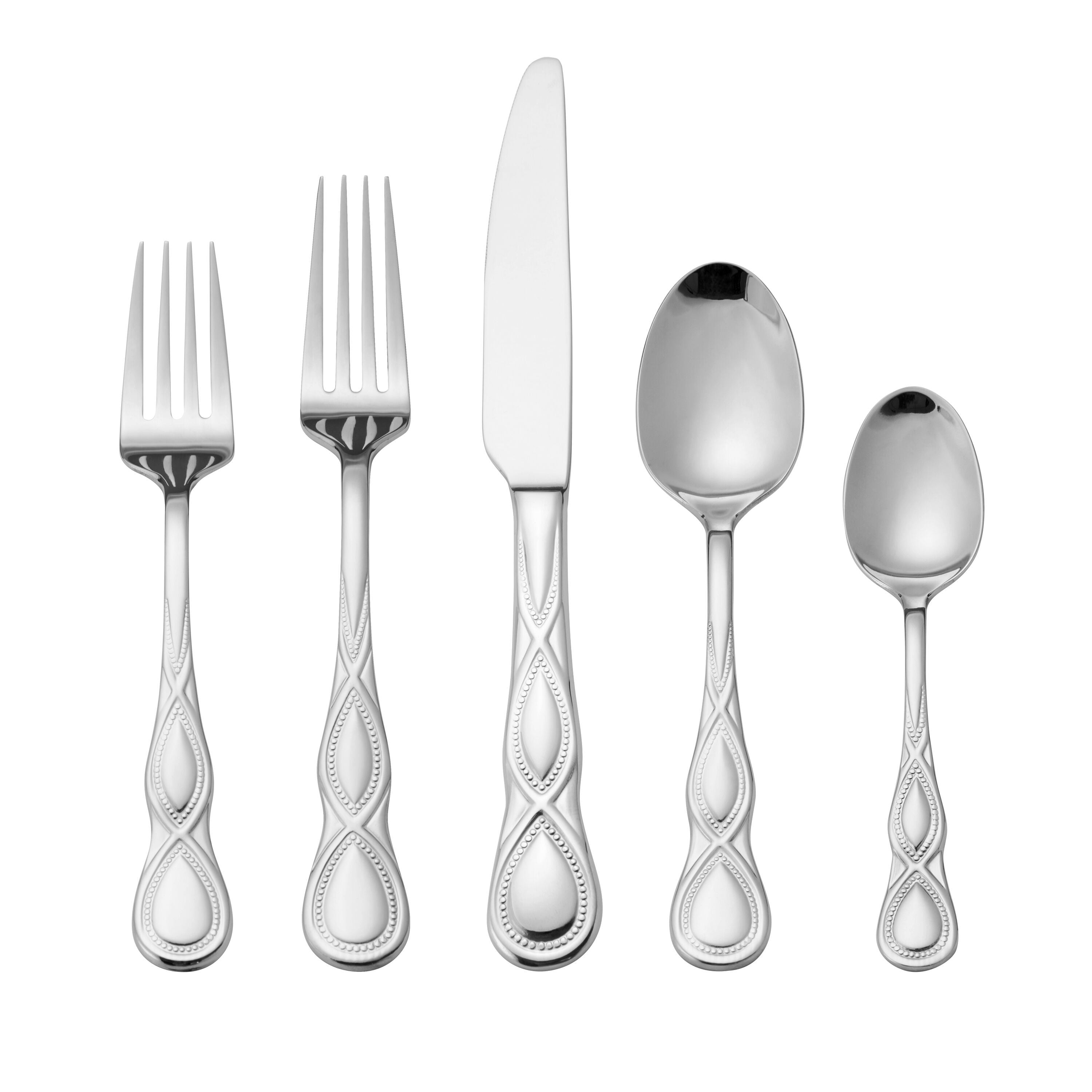 Mikasa Wellington 18.10 Stainless Steel 20-Piece Flatware/Silverware ...