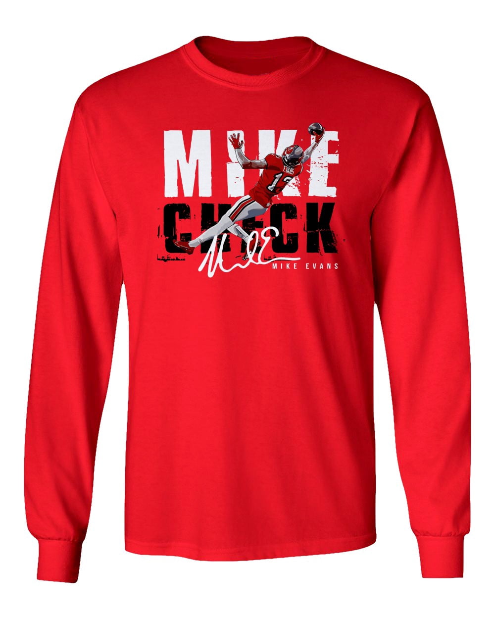 Mike Check - One Hand Catch - Tampa Bay Football Fans Long Sleeve T ...