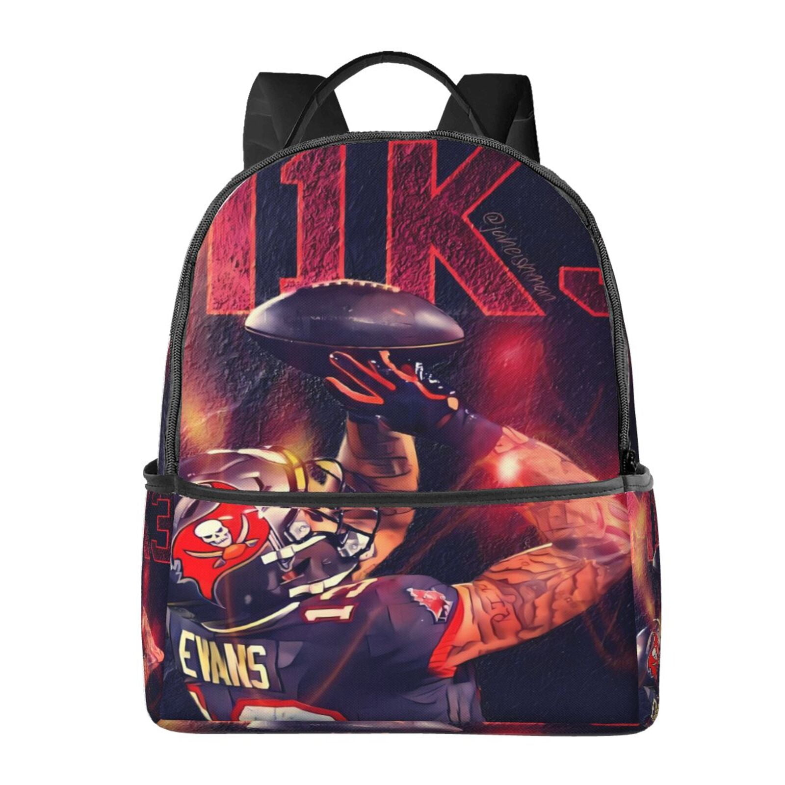 Mike Evans Customized Fashion Travel Backpack, Football Team Logo Fan ...