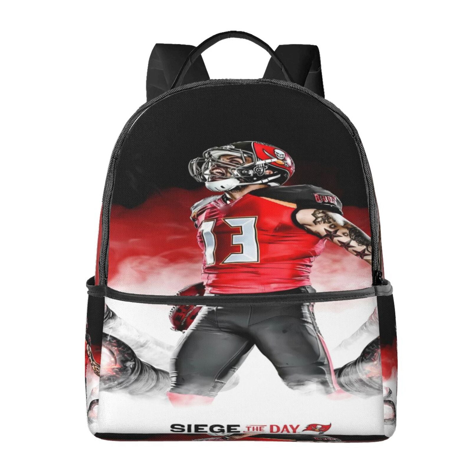 Mike Evans Customized Fashion Travel Backpack, Football Team Logo Fan ...