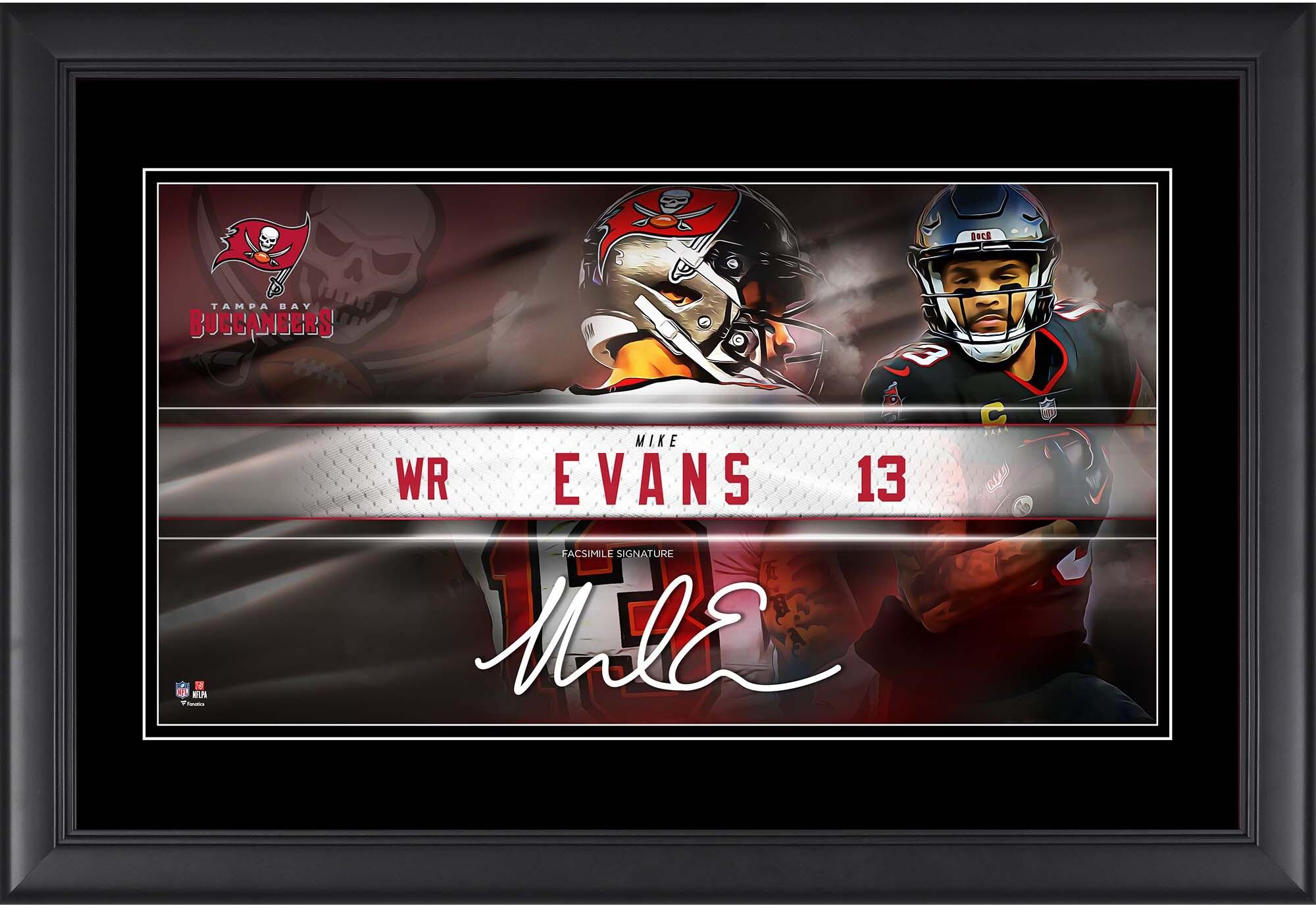 Mike Evans Tampa Bay Buccaneers Framed 10" x 18" Player Nameplate ...