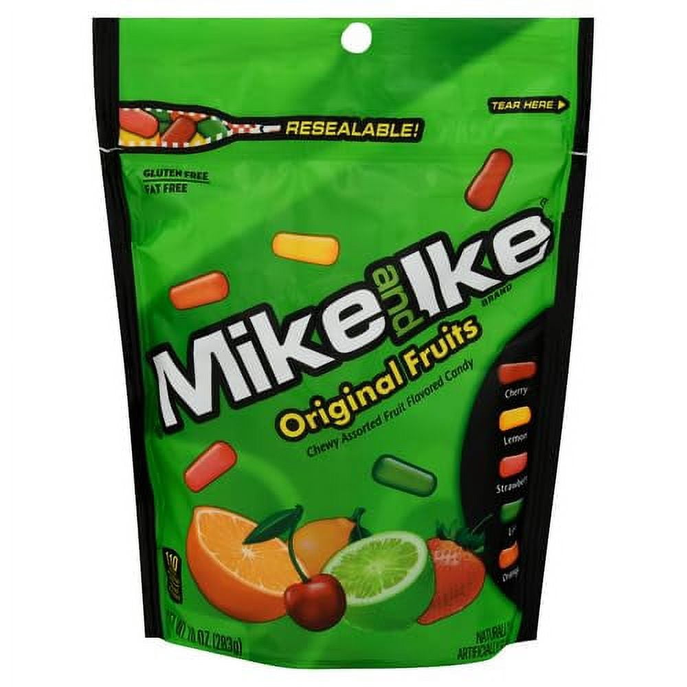 Mike & Ike Assorted MFF30 Fruit Original Chew Candies, 10 oz - Walmart.com