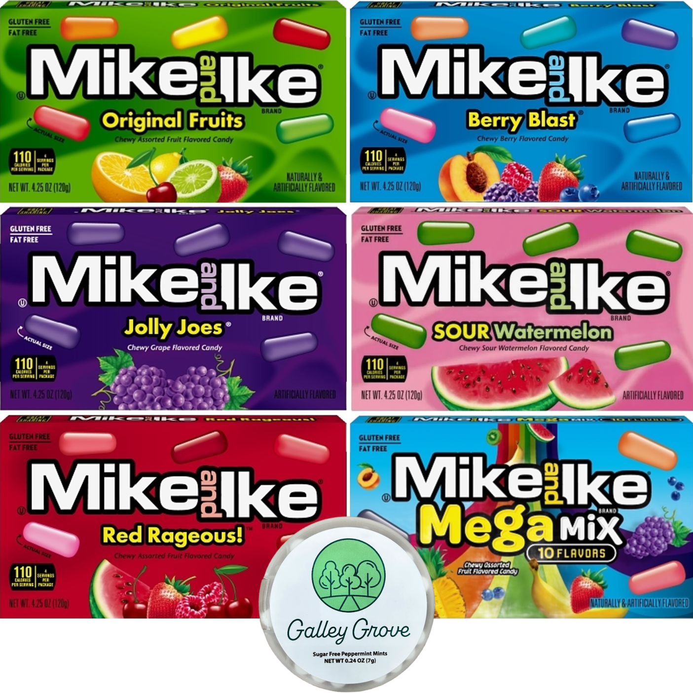 Mike and Ike Candy Variety, 6 Theater Boxes (4.25 oz) – Jolly Joe's ...