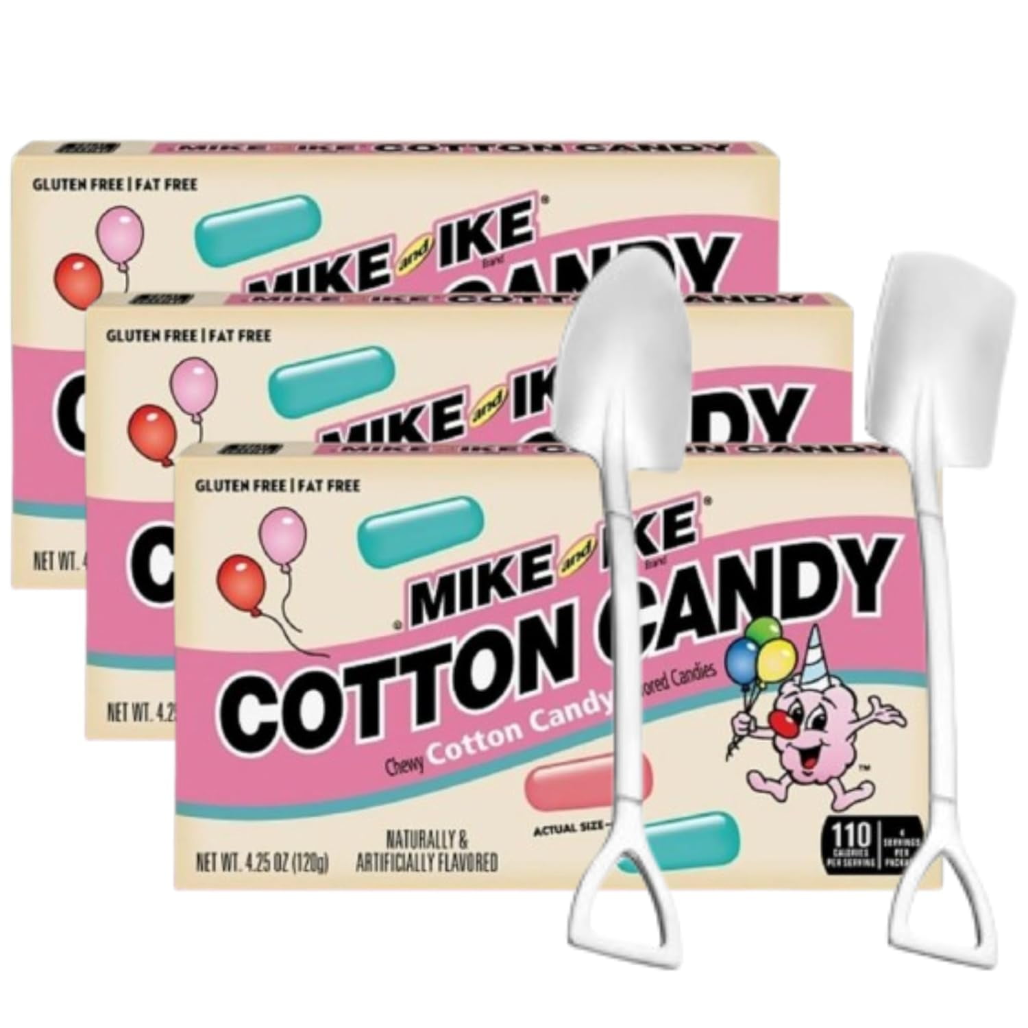 Mike and Ike Cotton Candy Flavored Chewy Candy – Soft, Sweet & Fruity ...