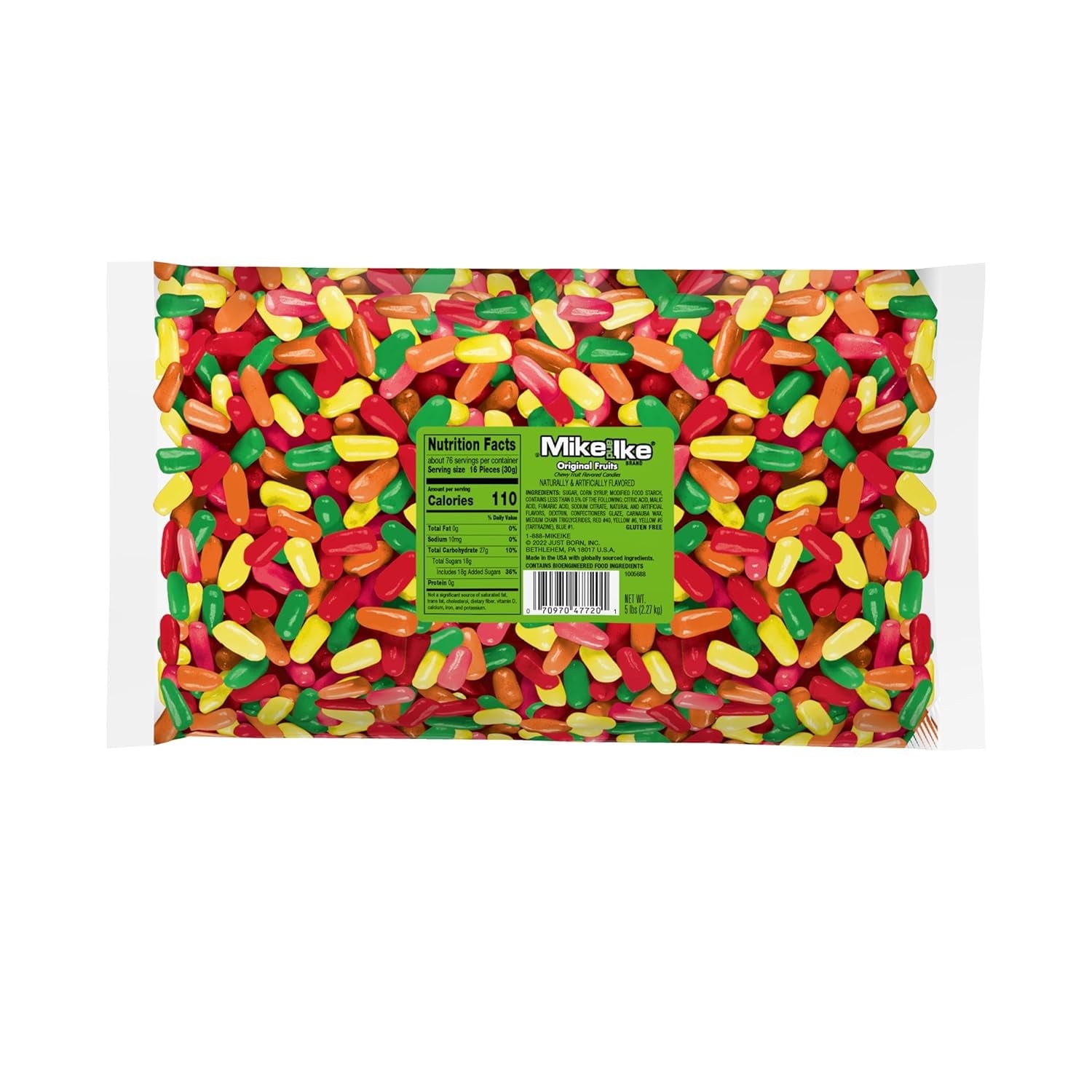 Mike & Ike Origial Fruits Bulk Official 5 lb.Bag - Walmart.com