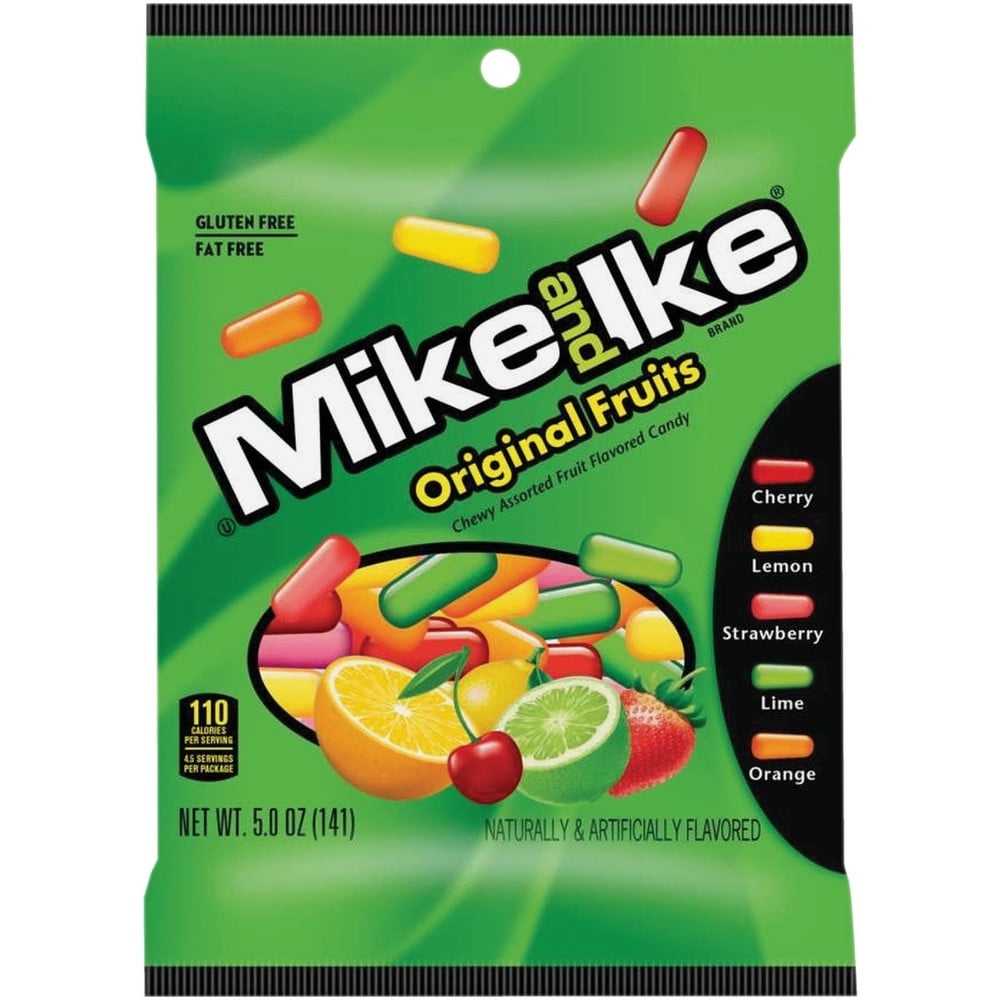 Mike & Ike Original Fruits 5 Oz. Candy 674432 Pack of 12 674432 976471 ...