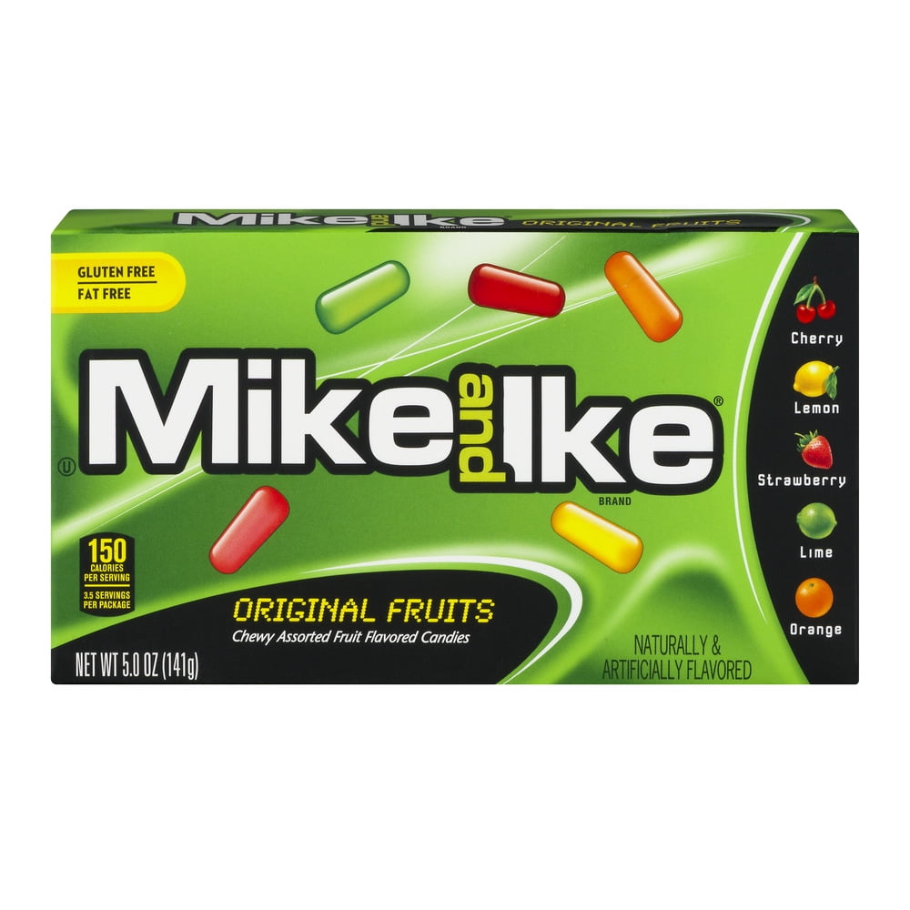 Mike and Ike Original Fruits Chewy Candy, Cherry Flavor, 5 Ounce ...
