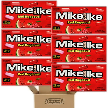 Mike and Ike Red Rageous! Assorted Fruity Chewy Candy, Fat Free, Gluten ...