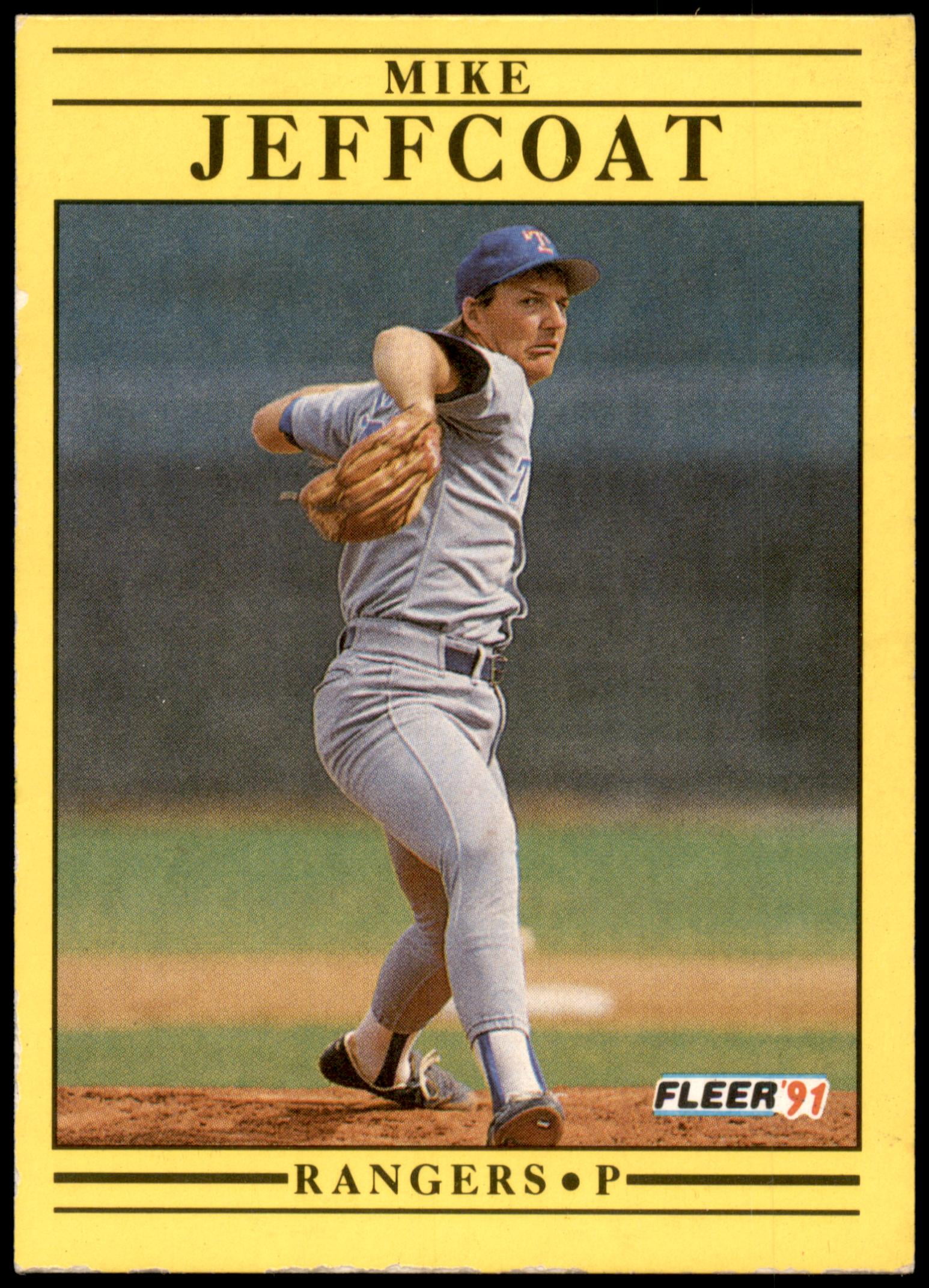 Mike Jeffcoat #291b 1991 Fleer Jumbo Pack version - Walmart.com