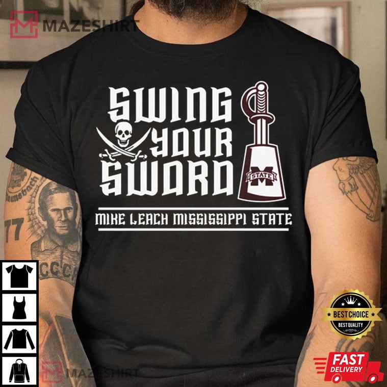 Mike Leach Swing Your Sword Shirt, Rip Mike Leach T-Shirt - Walmart.com