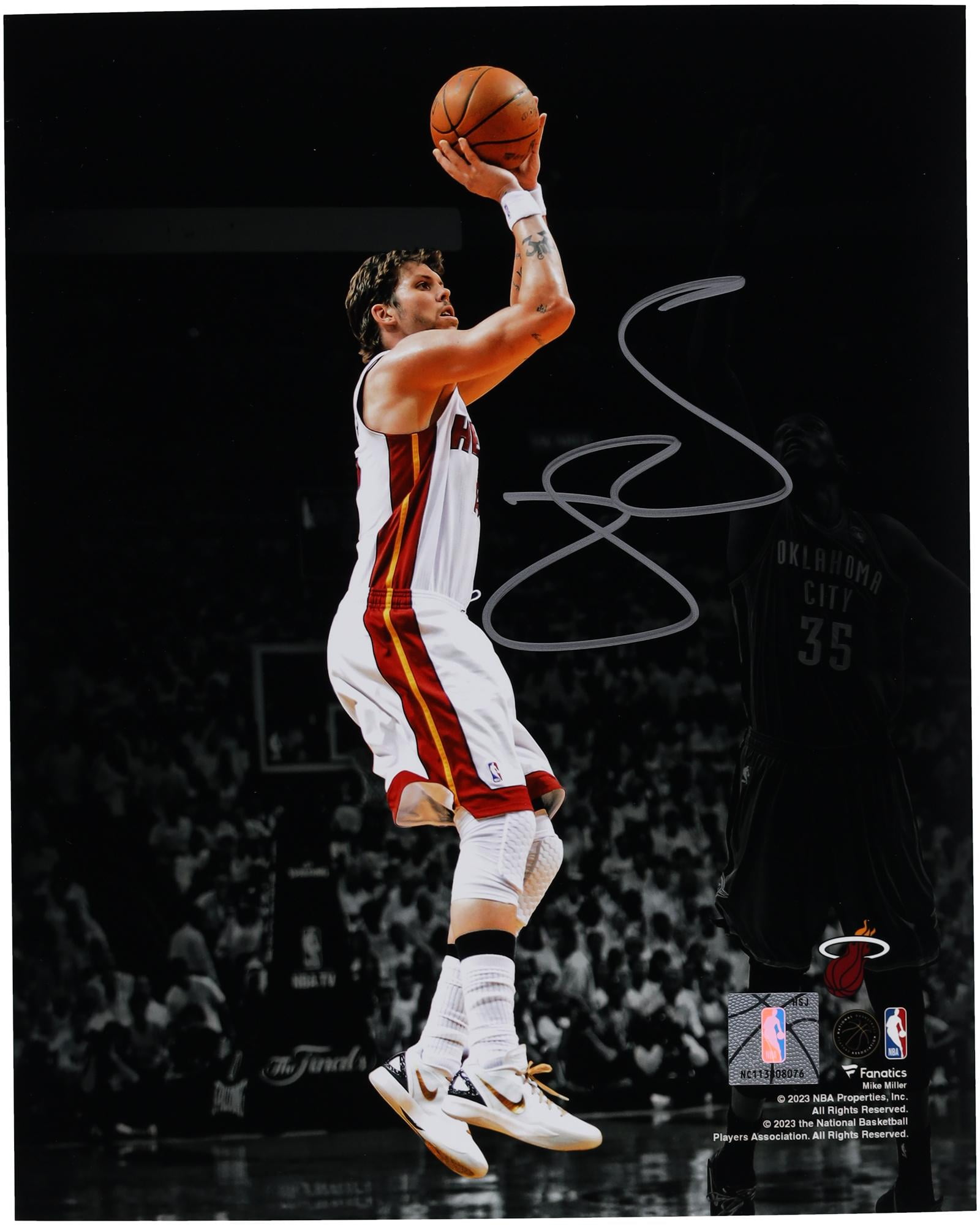 Mike Miller Miami Heat Autographed 8" x 10" 2012 NBA Finals Game 5 Shot ...