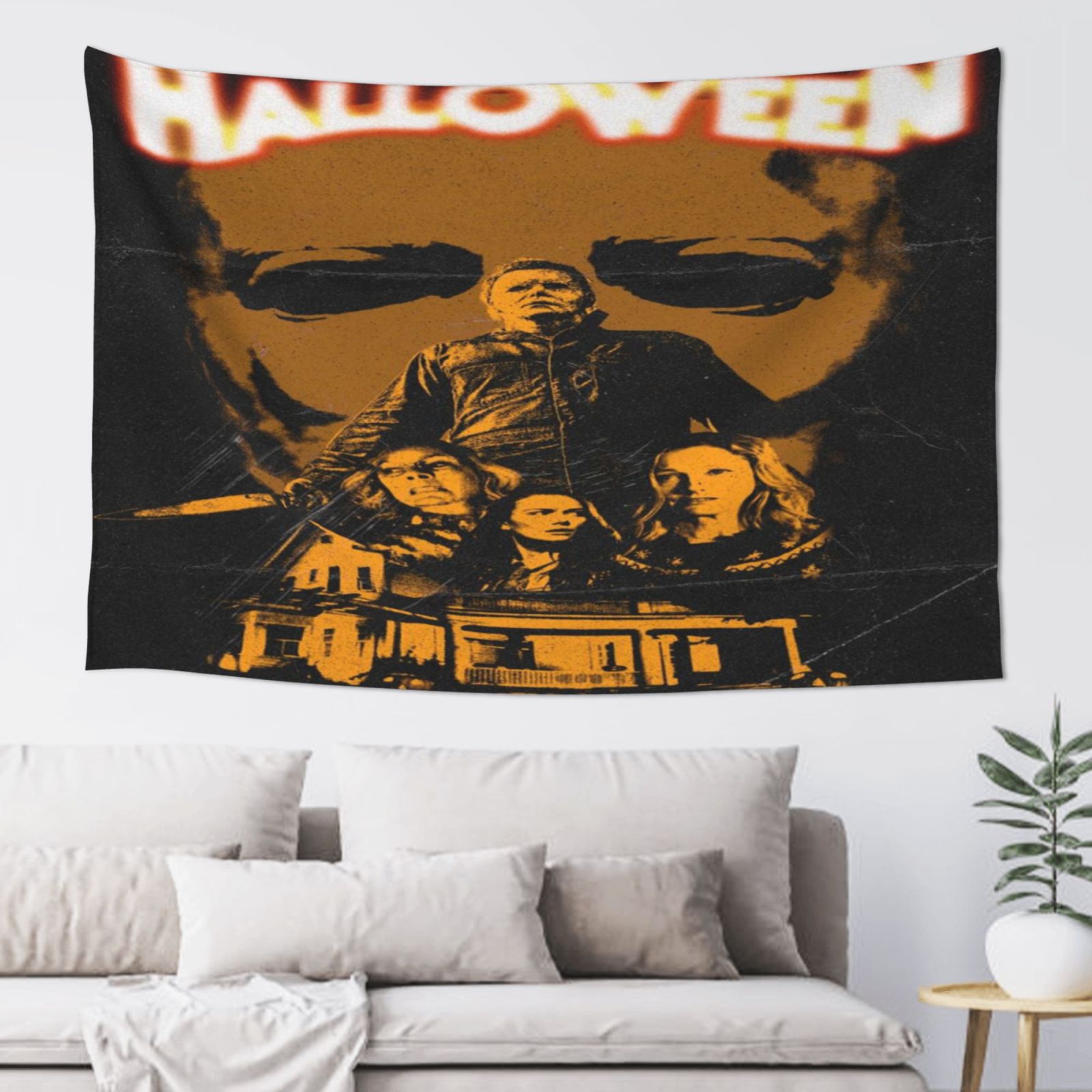 "Mike Myers Halloween Tapestry – Spooky Horror Movie Wall Hanging with ...