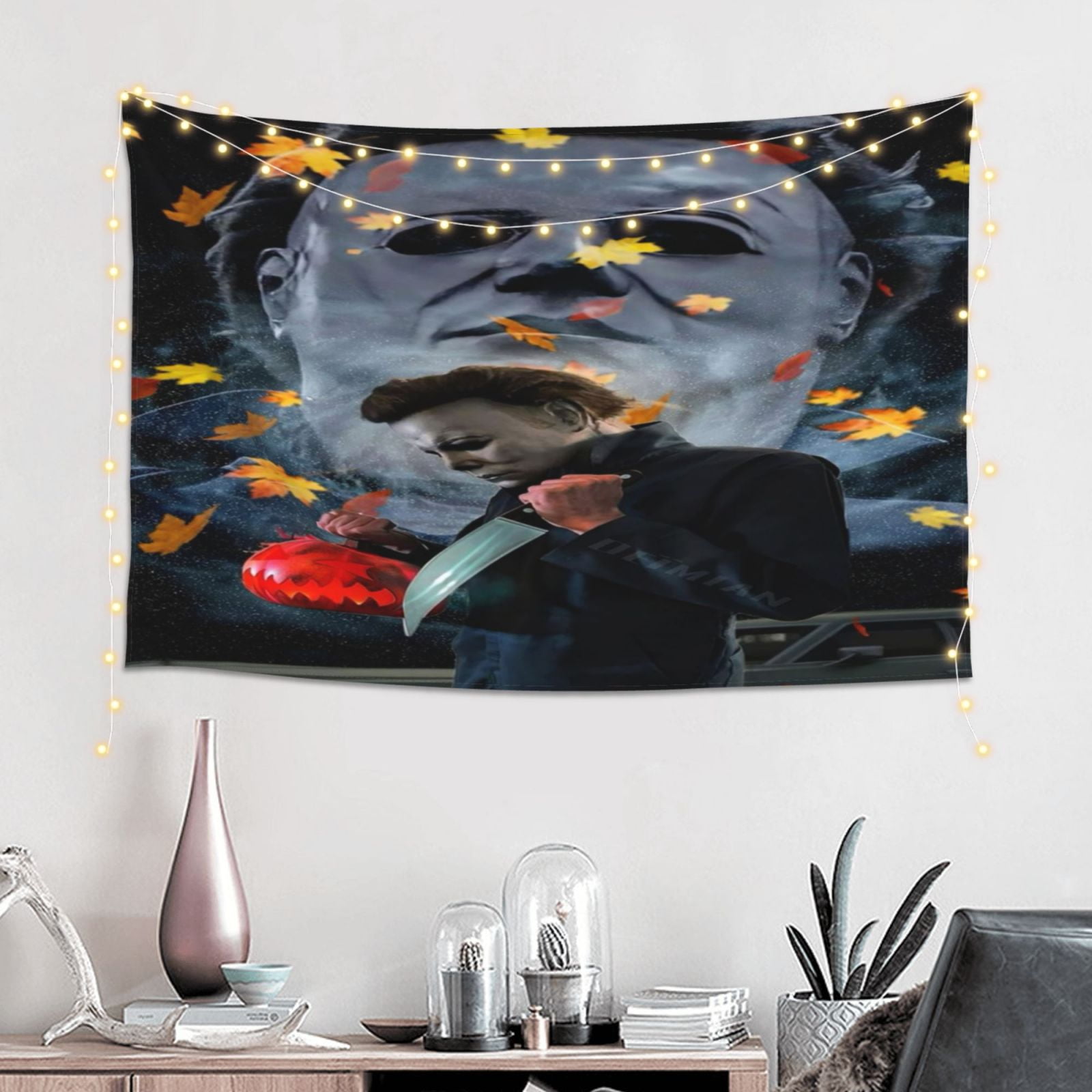 "Mike Myers Halloween Tapestry – Spooky Horror Movie Wall Hanging with ...