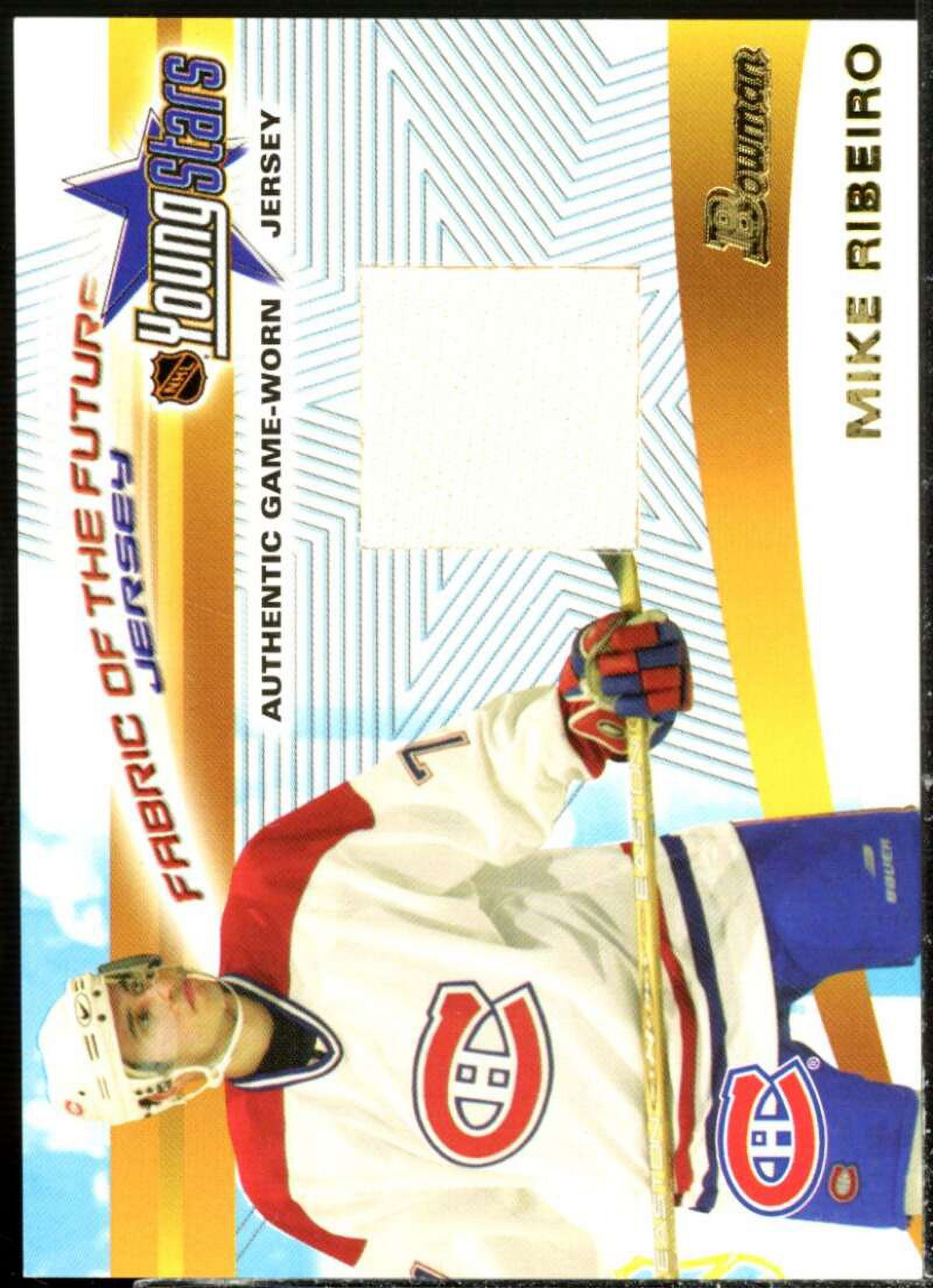 Mike Ribeiro Card 2001-02 Bowman YoungStars Relics #JMR - Walmart.com