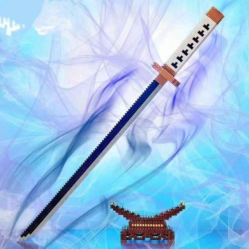 Mike Rie Building Block Toy Samurai Sword DIY Micro-Pixel Style ...