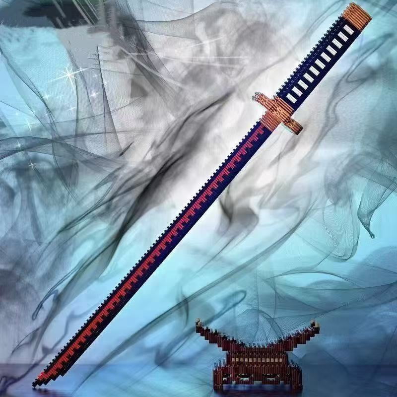 Mike Rie Building Block Toy Samurai Sword DIY Micro-Pixel Style ...