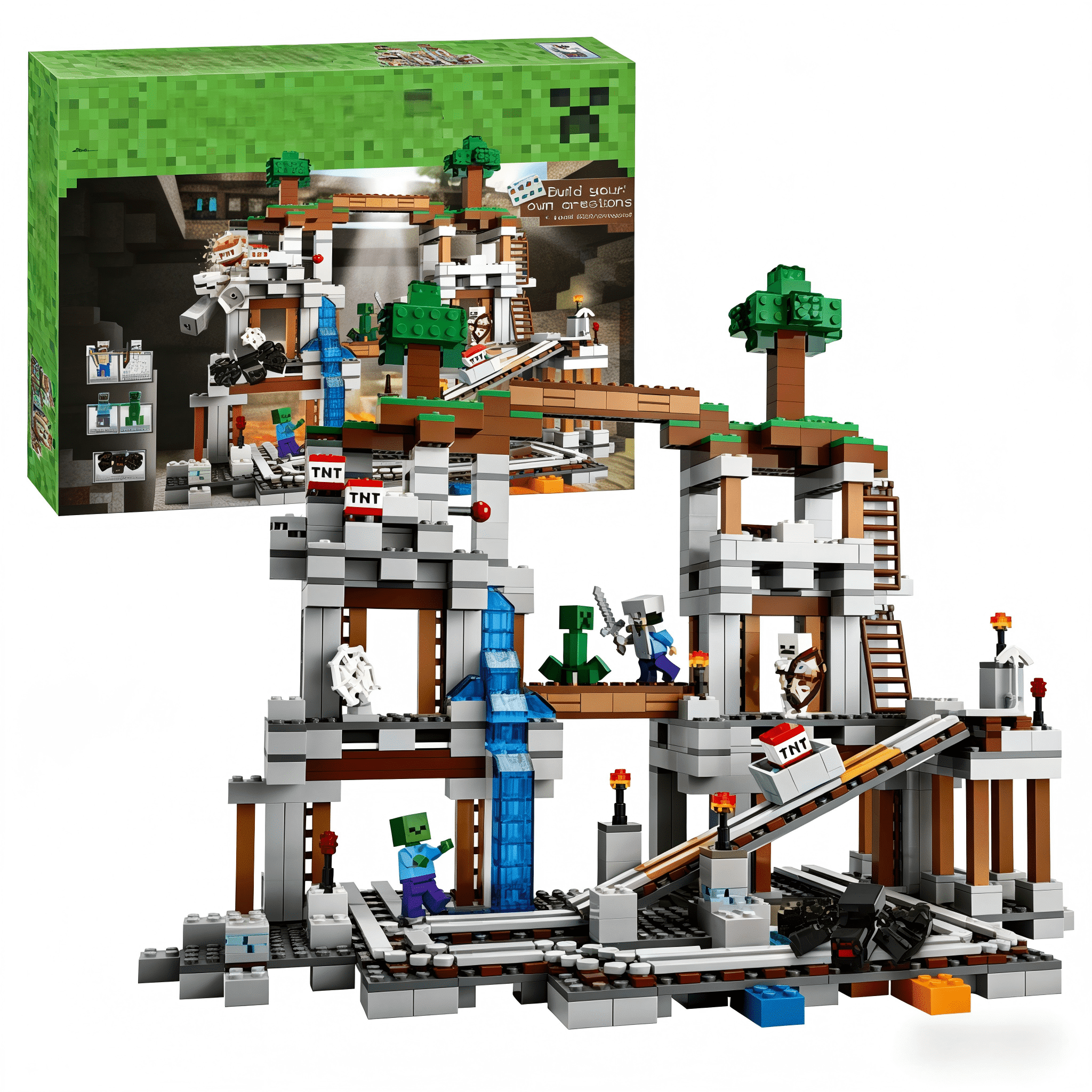 Mike Rie Mine-Style The Mine Building Blocks Set – Interactive Mountain ...
