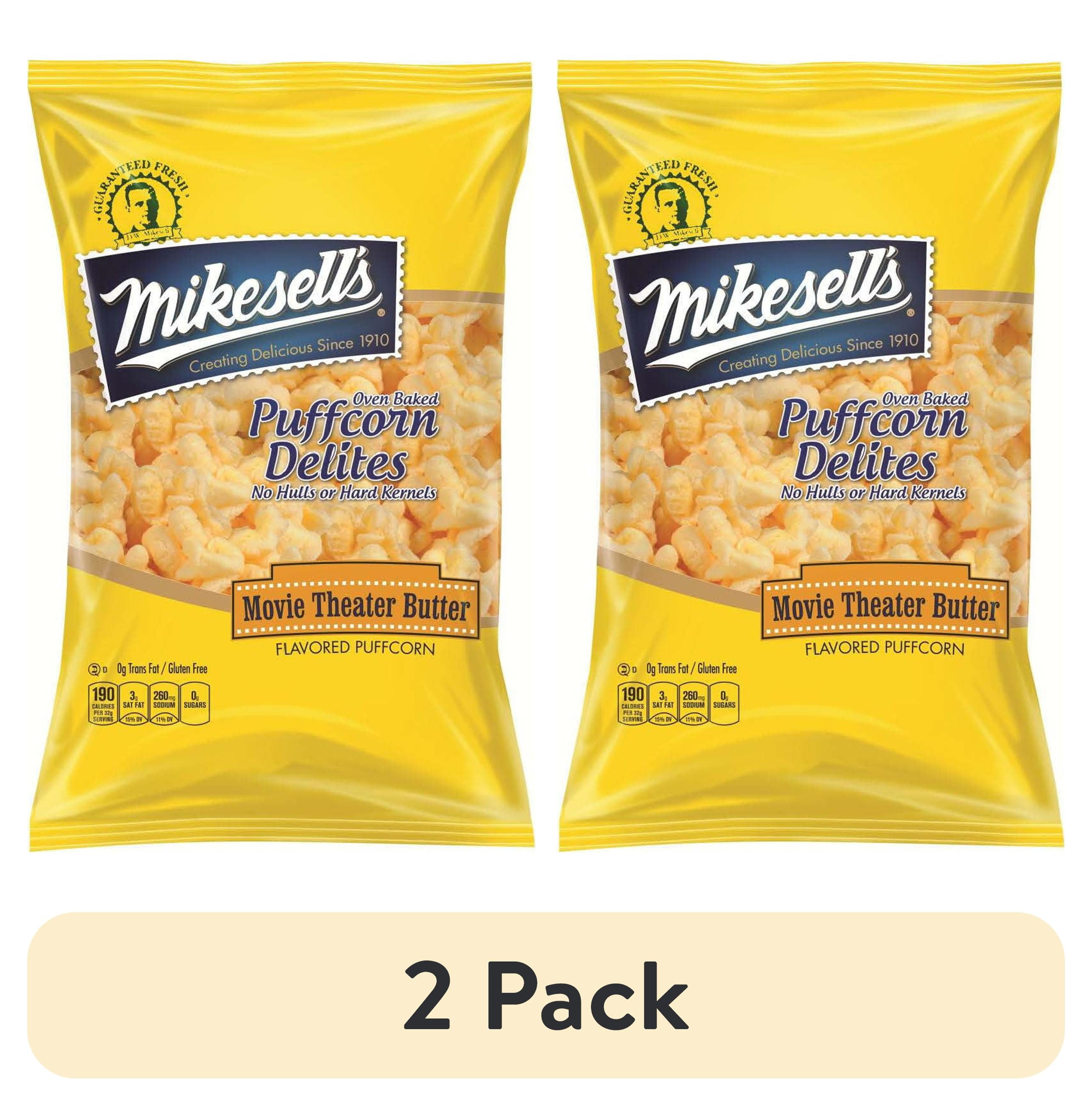 (2 pack) Mike Sells Movie Theater Butter Puffcorn Popcorns Delites ...