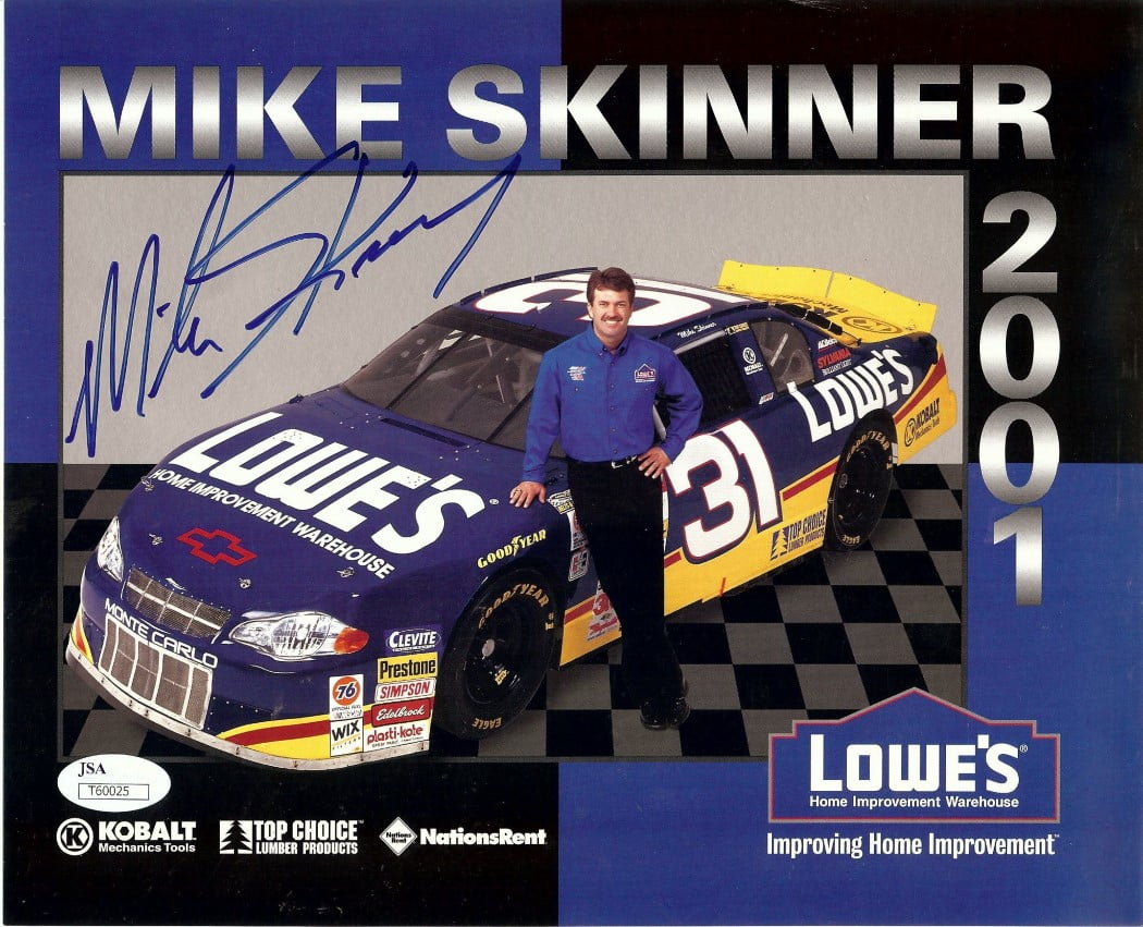 Mike Skinner Signed Autographed 8X10 Promo Photo NASCAR Lowe's Blue JSA T60025 - Walmart.com