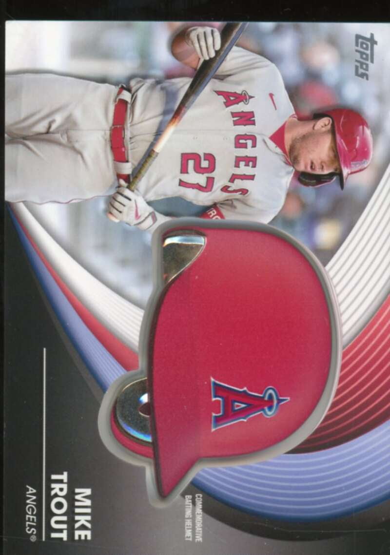 Mike Trout Card 2022 Topps Commemorative Batting Helmet Relics #BHMT ...