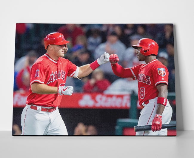 Mike Trout Justin Upton Poster or Wrapped Canvas - Walmart.com