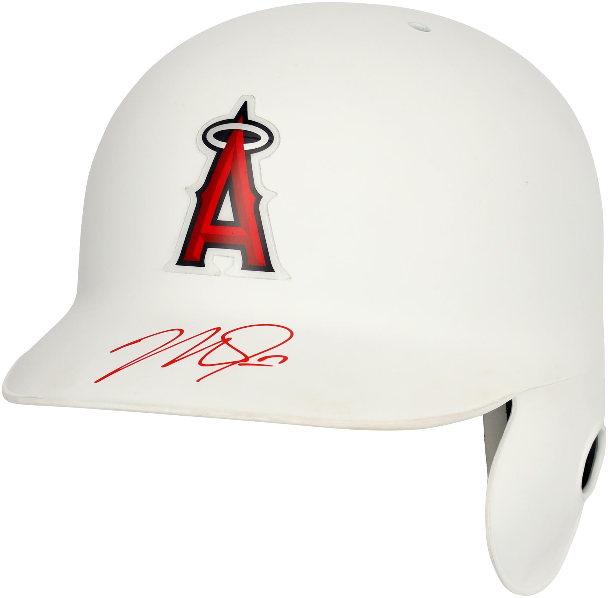 Mike Trout Los Angeles Angels Autographed White Batting Helmet ...