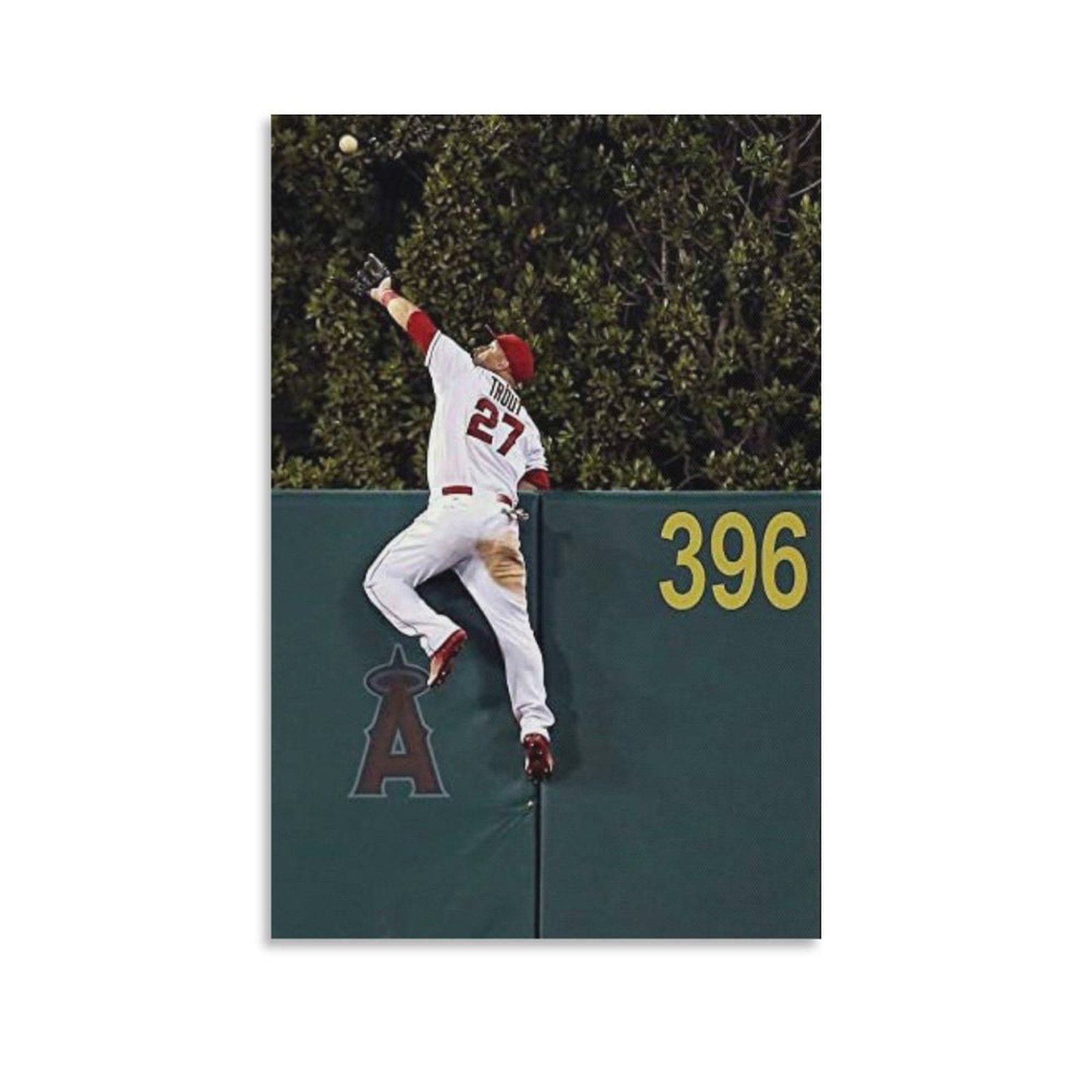 Mike Trout Makes The Catch Poster Posters Art Print Wall Photo Paint ...