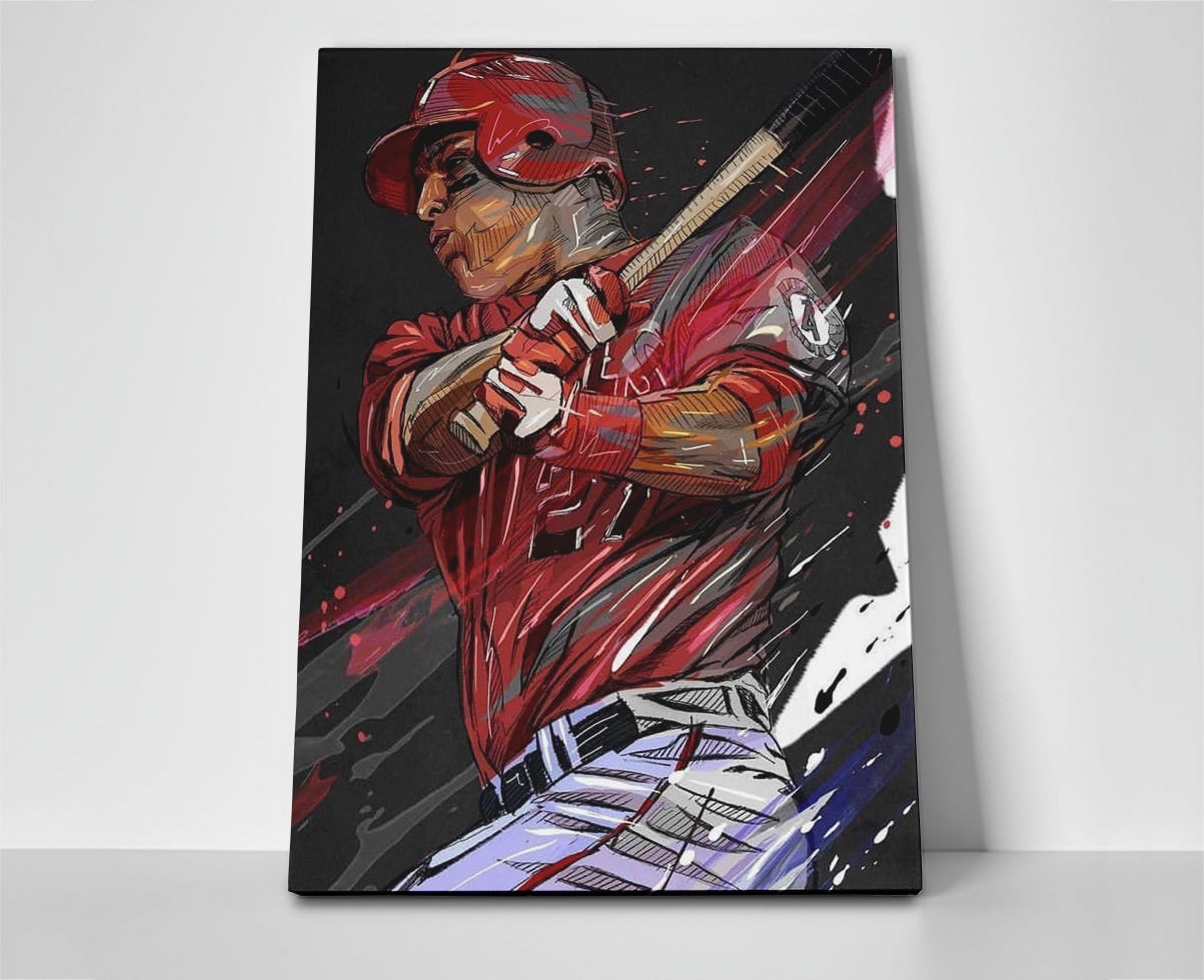 Mike Trout Poster or Wrapped Canvas - Walmart.com