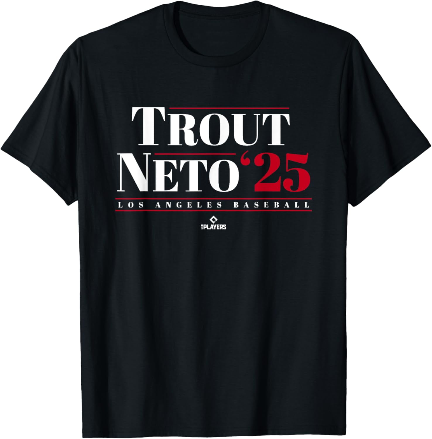Mike Trout Zach Neto 2025 Los Angeles Baseball MLBPA T-Shirt - Walmart.com