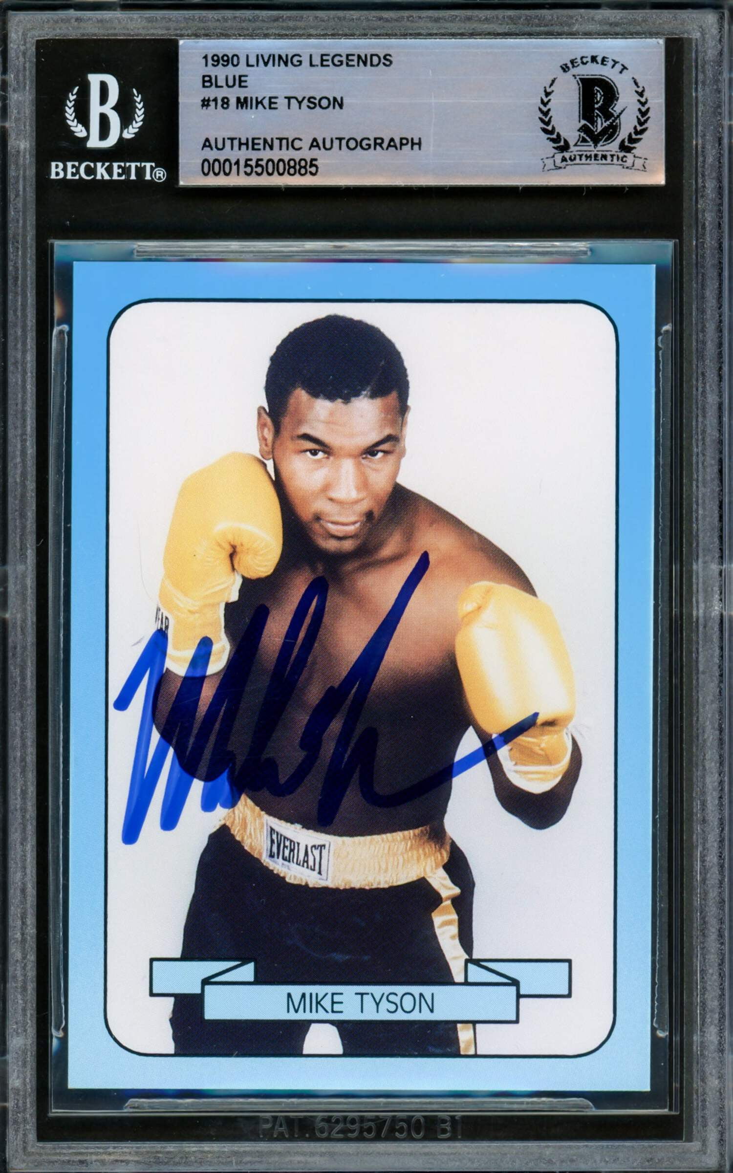 Mike Tyson Autographed 1990 Living Legend Card #18 Beckett BAS ...