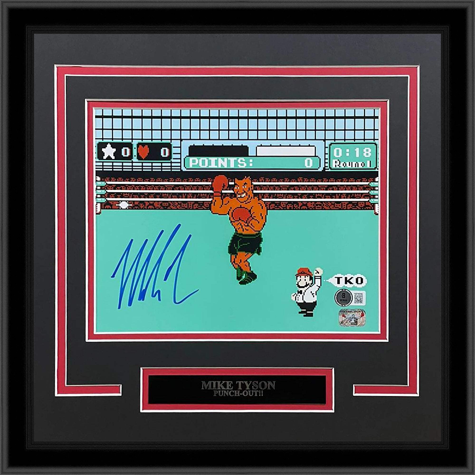 Mike Tyson Autographed Boxing (Nintendo Punchout) Deluxe Framed 8x10 ...