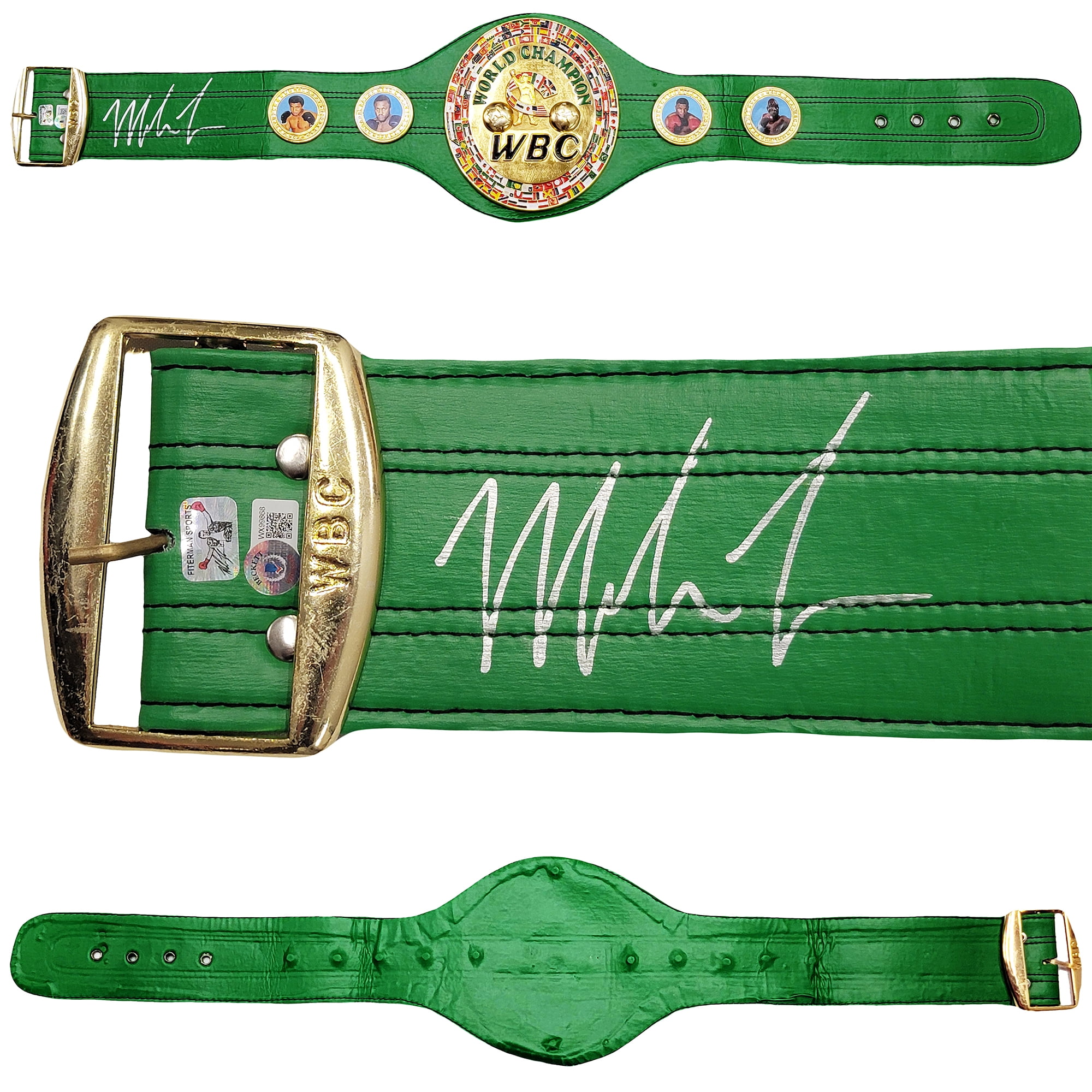 Mike Tyson Autographed Green WBC World Championship Belt Beckett BAS ...