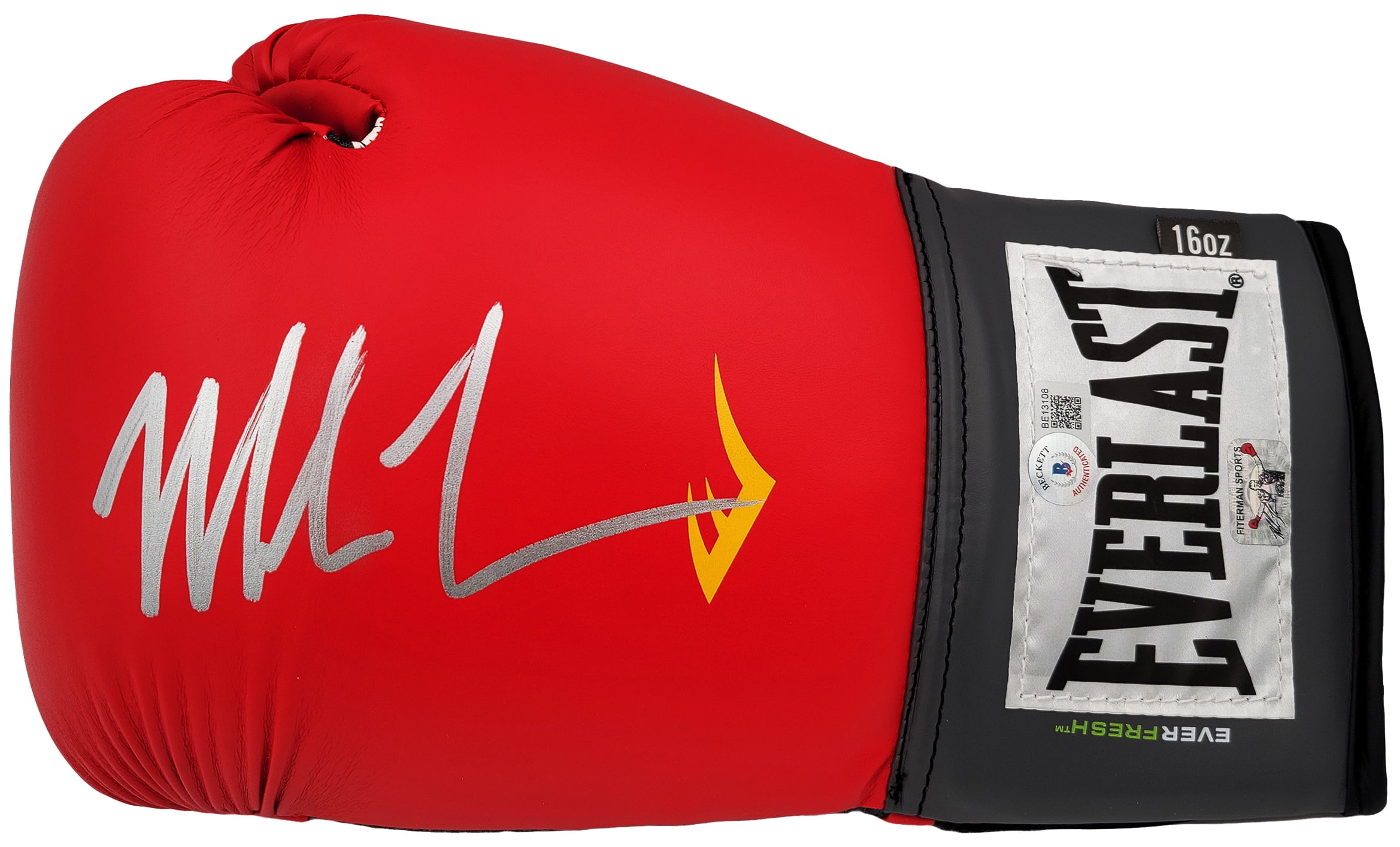 Mike Tyson Autographed Red Everlast Everfresh Boxing Glove Left Hand In ...