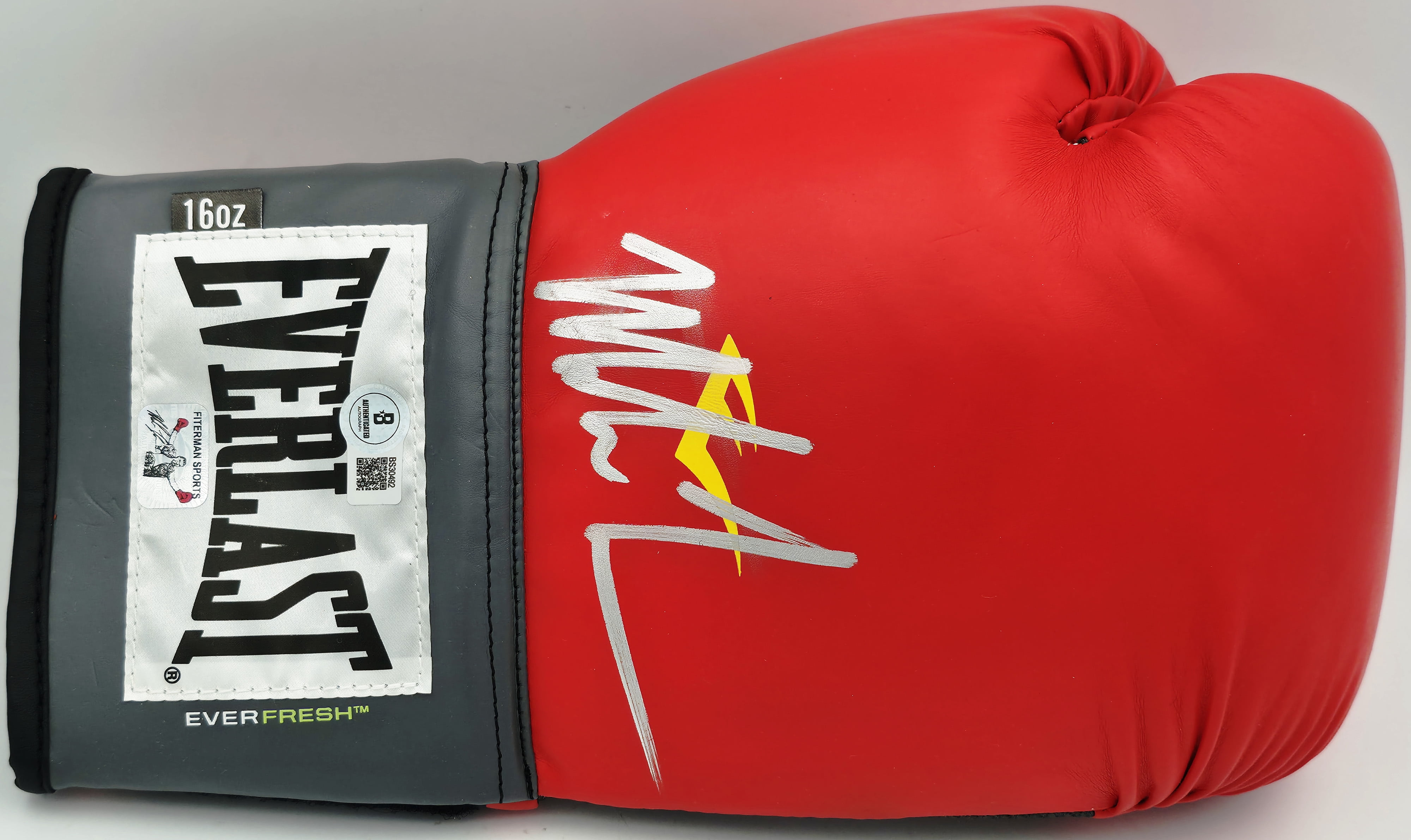 Mike Tyson Autographed Red Everlast Everfresh Boxing Glove RH Beckett ...