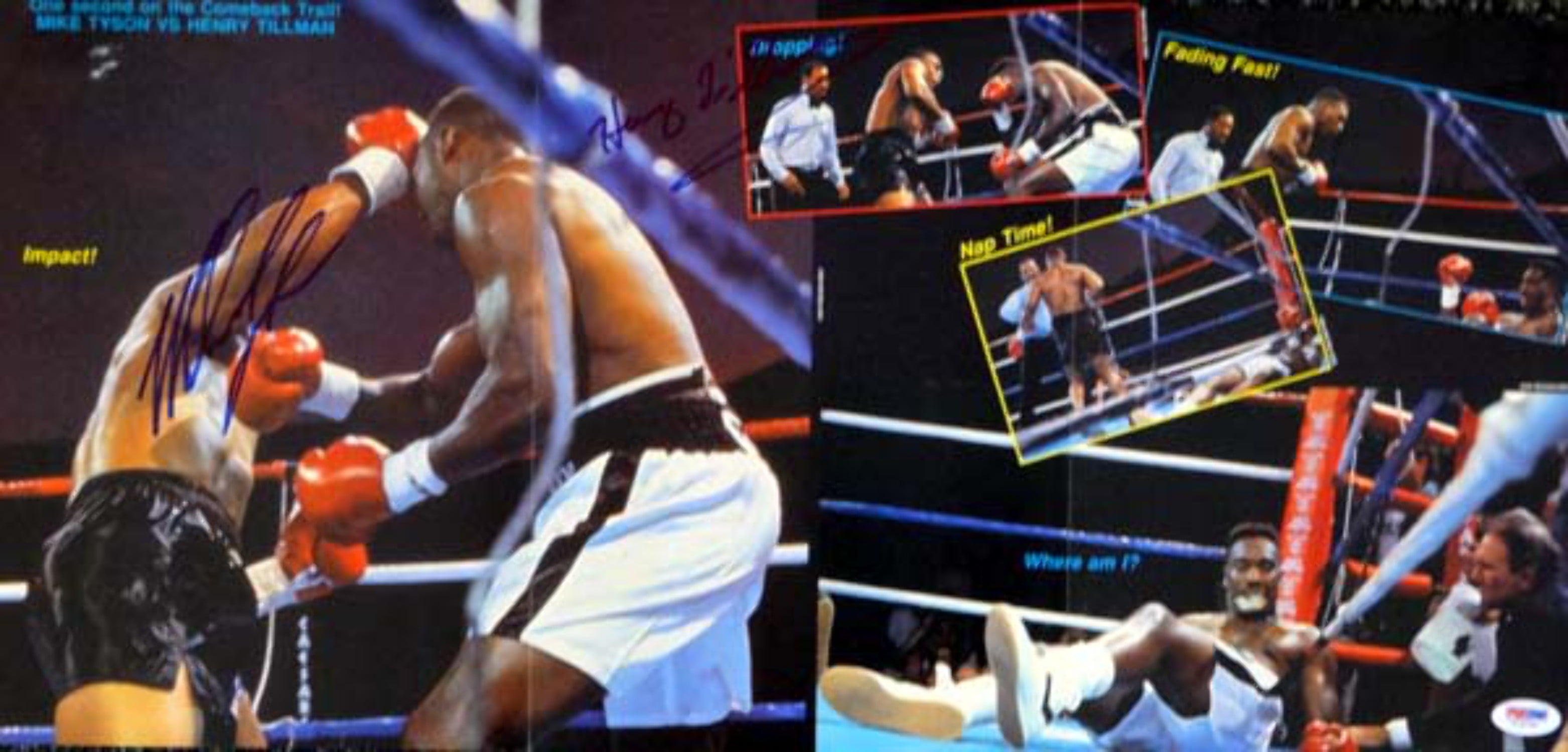 Mike Tyson Henry Tillman Autographed Magazine Poster Photo Vintage PSA/DNA #T19764 - Walmart.com