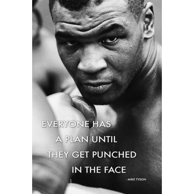 Mike Tyson Quote Poster (24 x 36) - Walmart.com