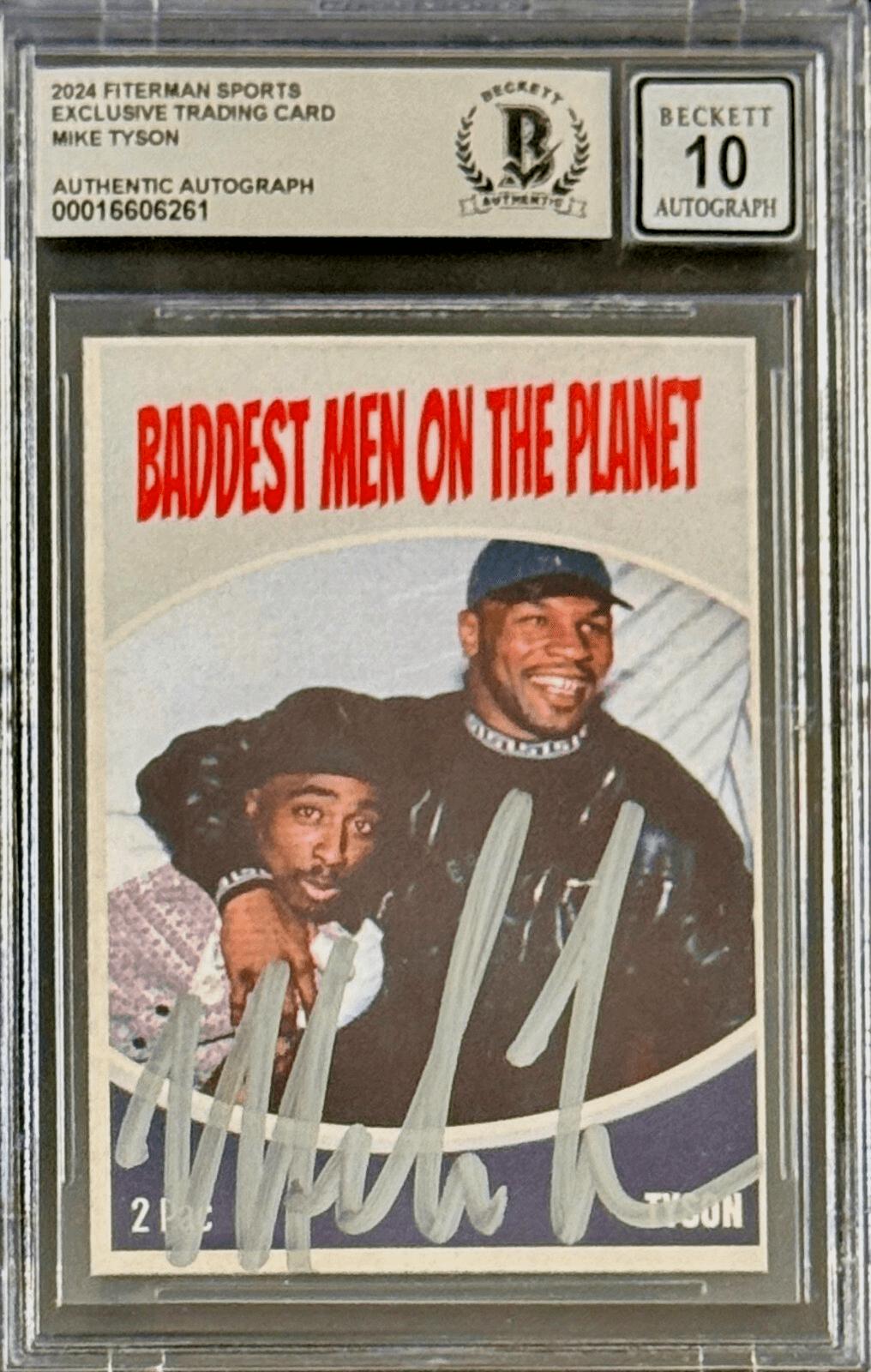 Mike Tyson Signed 2024 Fiterman Exclusive Card Beckett 16606261 2 Pac ...