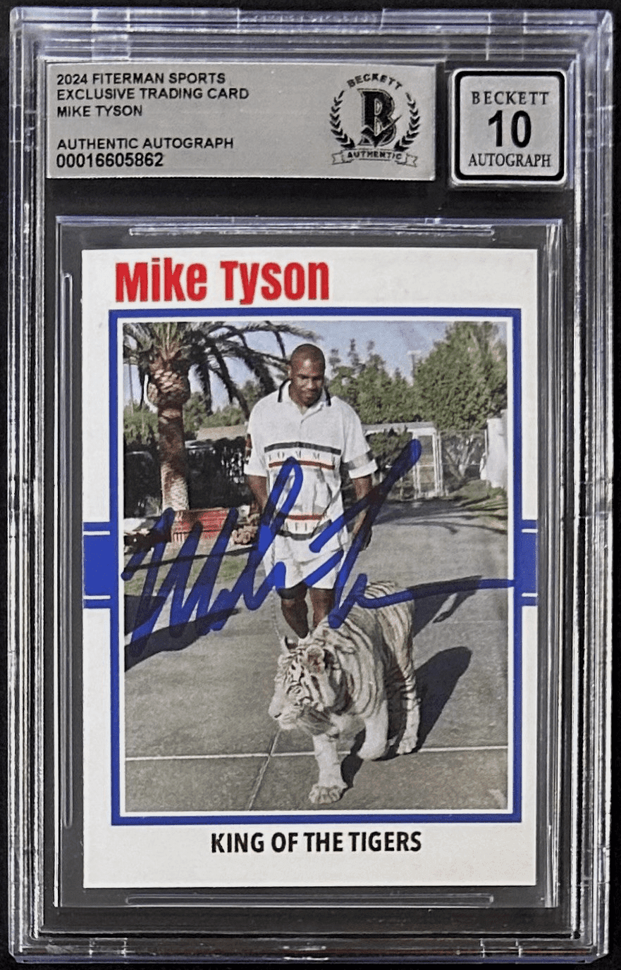 Mike Tyson Signed 2024 Fiterman Sports Exclusive Card BAS 16605862 Auto ...