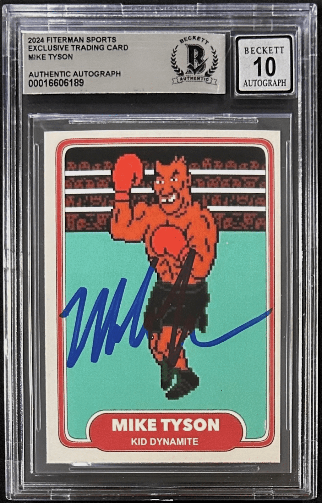 Mike Tyson Signed 2024 Fiterman Sports Exclusive Card BAS 16606189 PO 2 ...