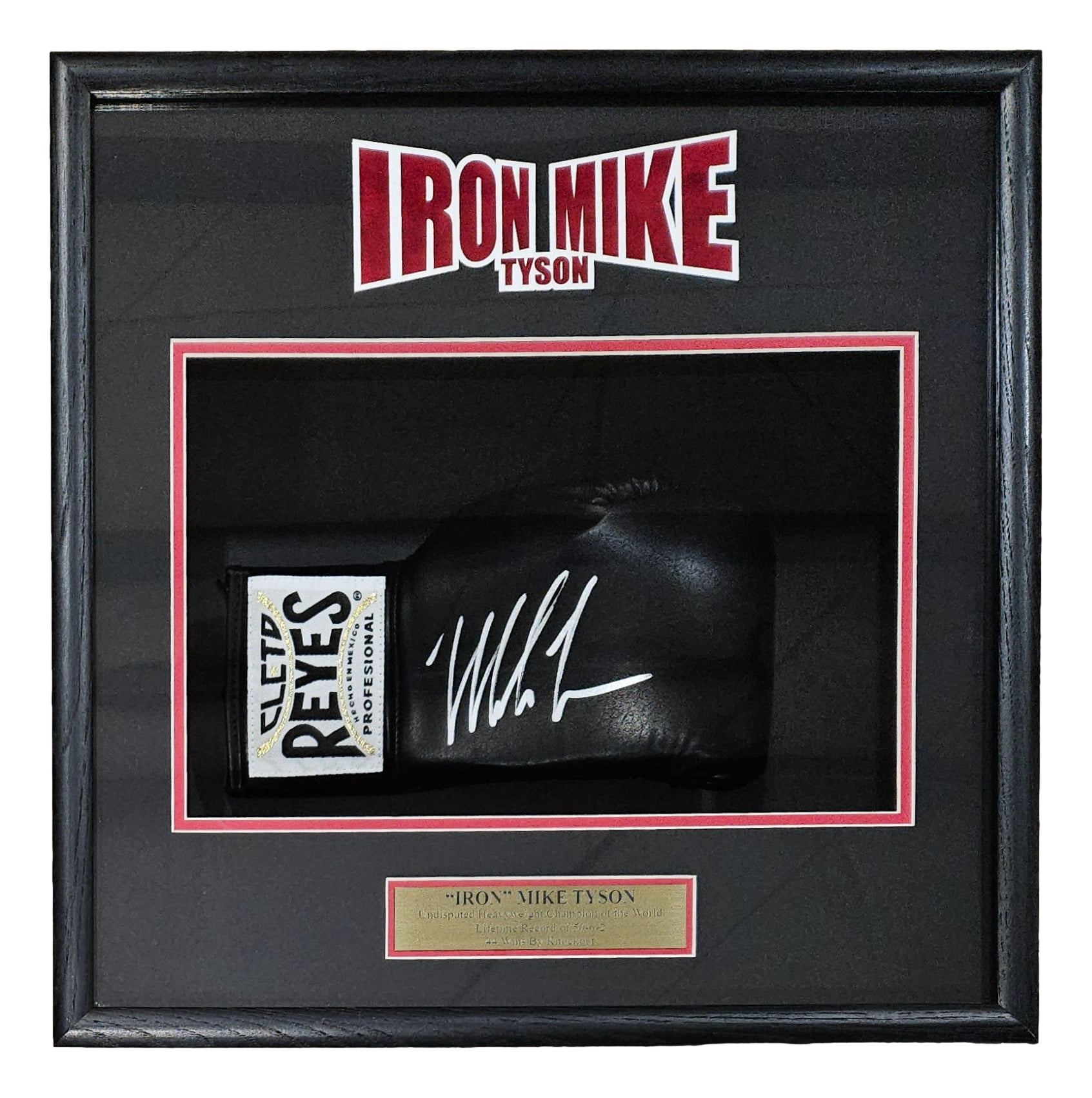 Mike Tyson Signed Black Right Hand Cleto Reyes Boxing Glove Shadowbox ...