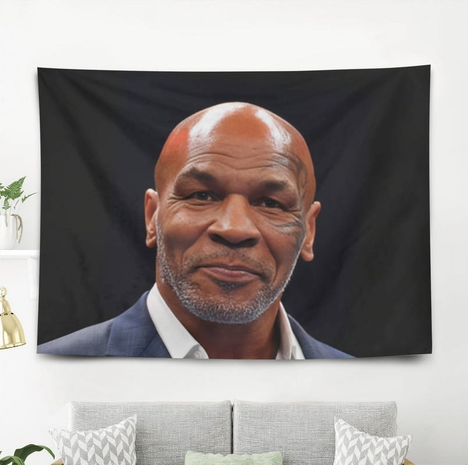 Mike Tyson Tapestry Gift Wall Hanging Backdrop for Room Bedroom Girls ...