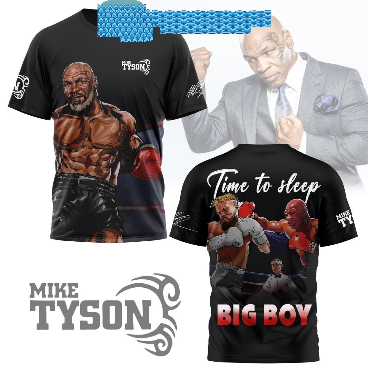 Mike Tyson Time To Sleep Big Boy Hoodie T-Shirt - Walmart.com