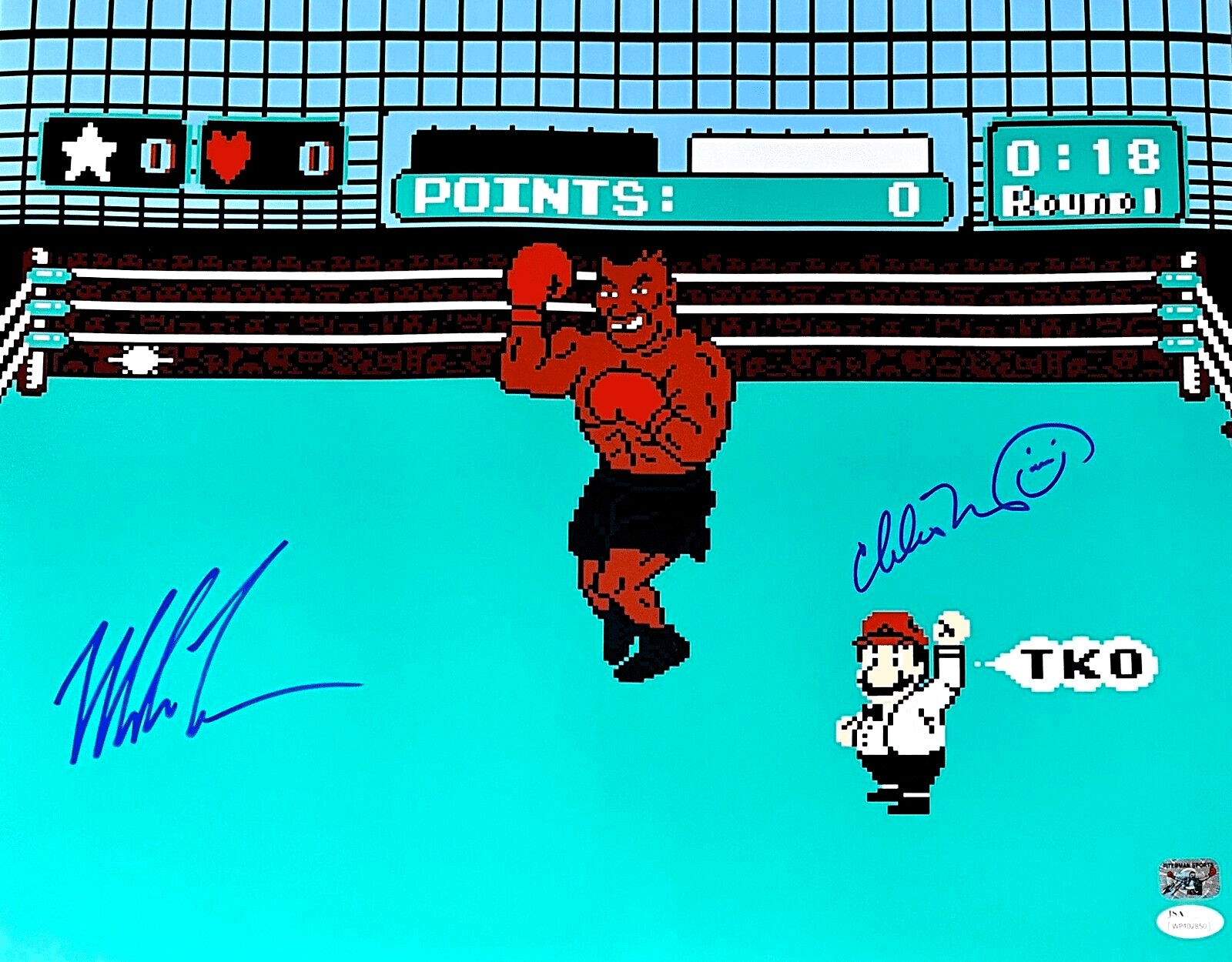 Mike Tyson & Charles Martinet Signed Autographed 16x20 Photo JSA ...