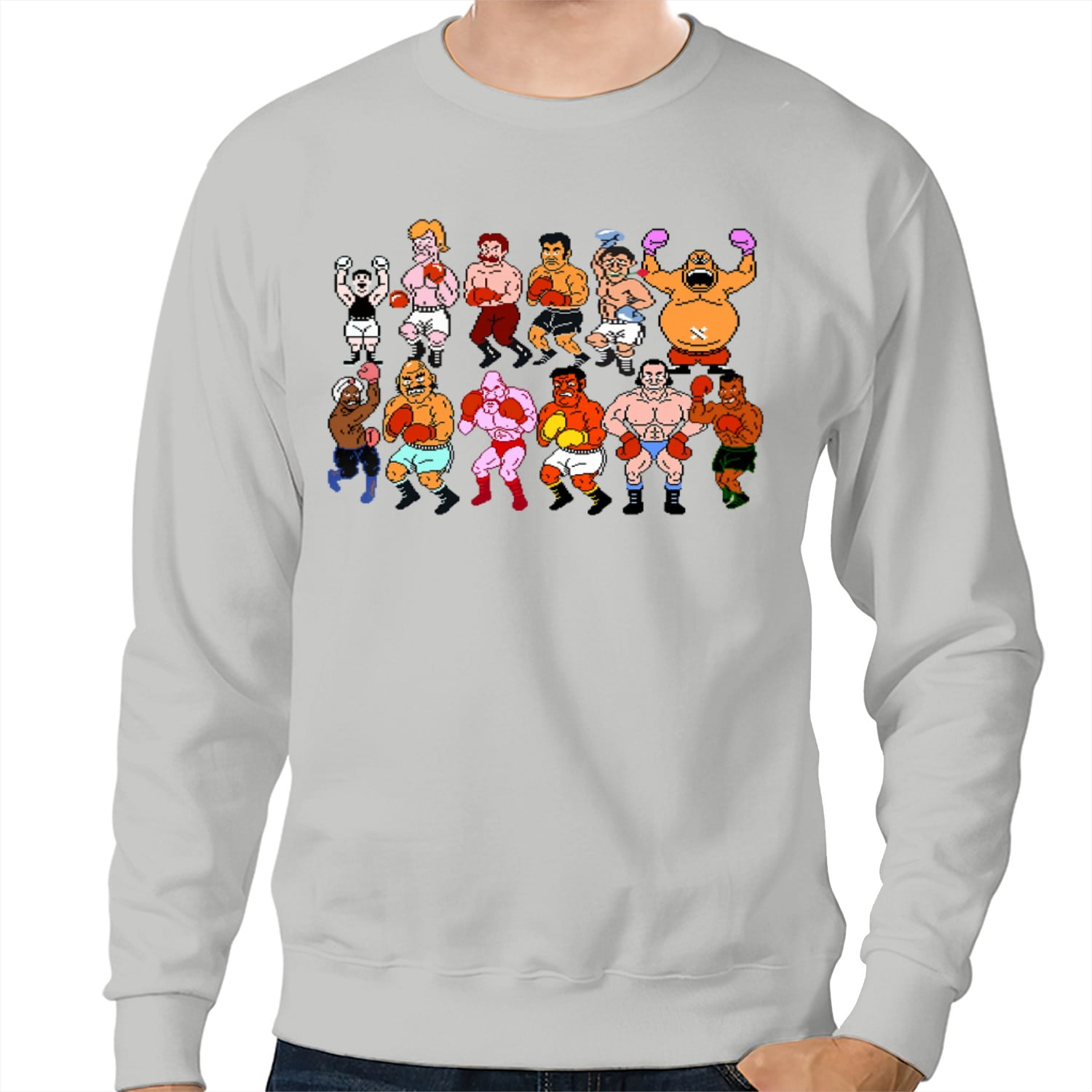 Mike Tyson's Punchout 8 Bit Classic Unisex Cotton Sweatshirt - Walmart.com
