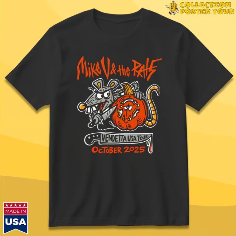 Mike V & The Rats Vendetta USA Tour October 2025 T-Shirt - Walmart.com