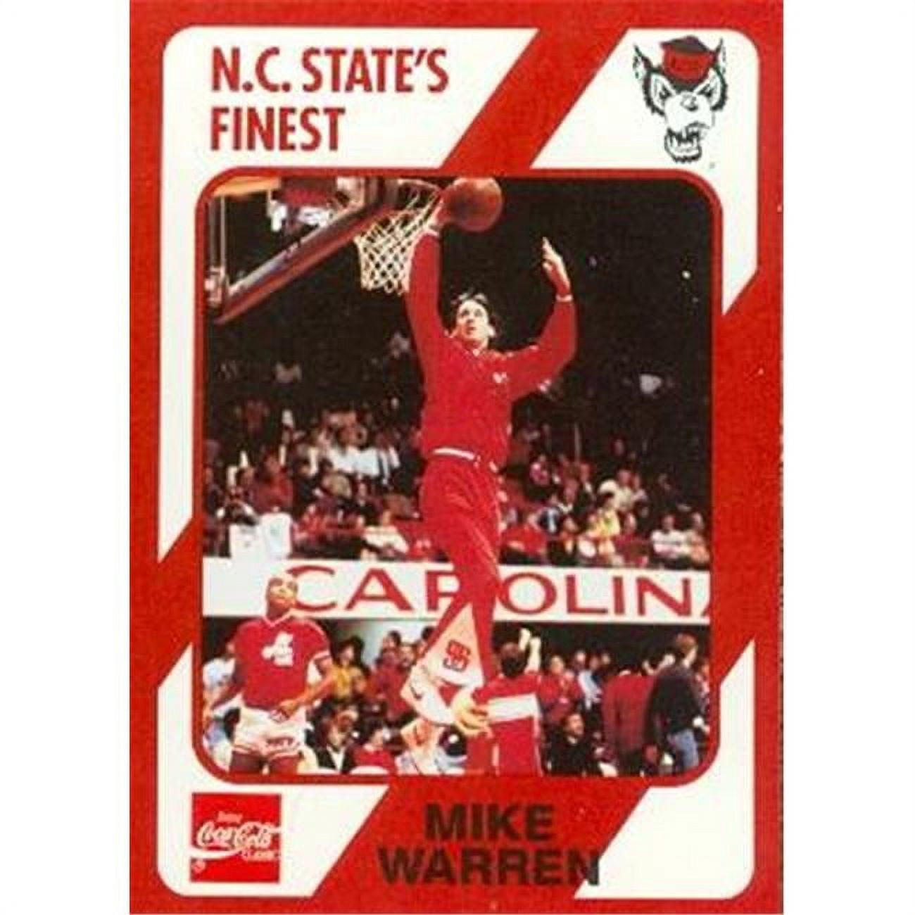 Mike Warren Basketball Card (N.C. North Carolina State) 1989 Collegiate ...