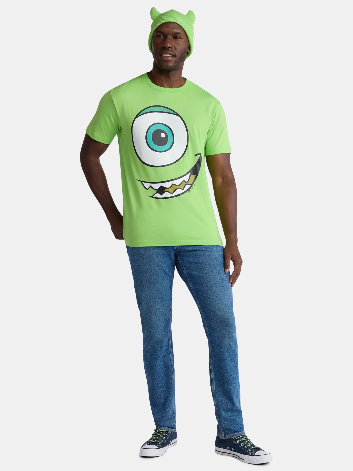 Mike Wazowski, Men's & Big Men's Graphic Halloween Cosplay T-Shirt and ...