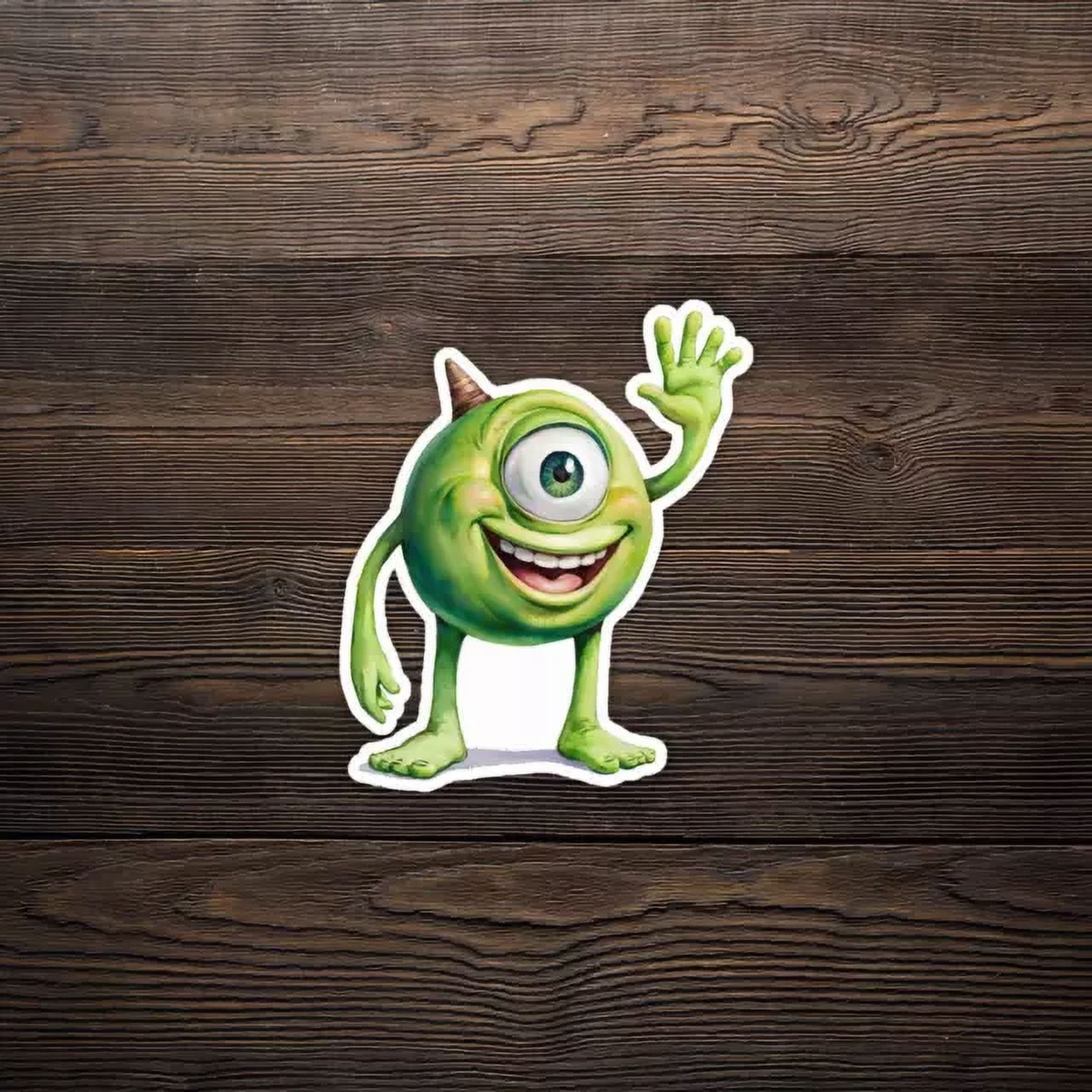 Mike Wazowski Monsters Inc Vinyl Sticker - Cute Friendly Pixar ...