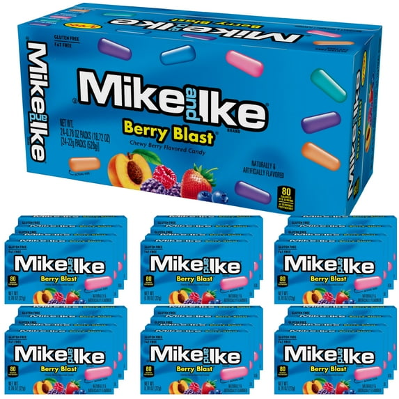 Mike and Ike Berry AIF9 Blast Candy, 0.78 Ounce Box (Pack of 24 ...